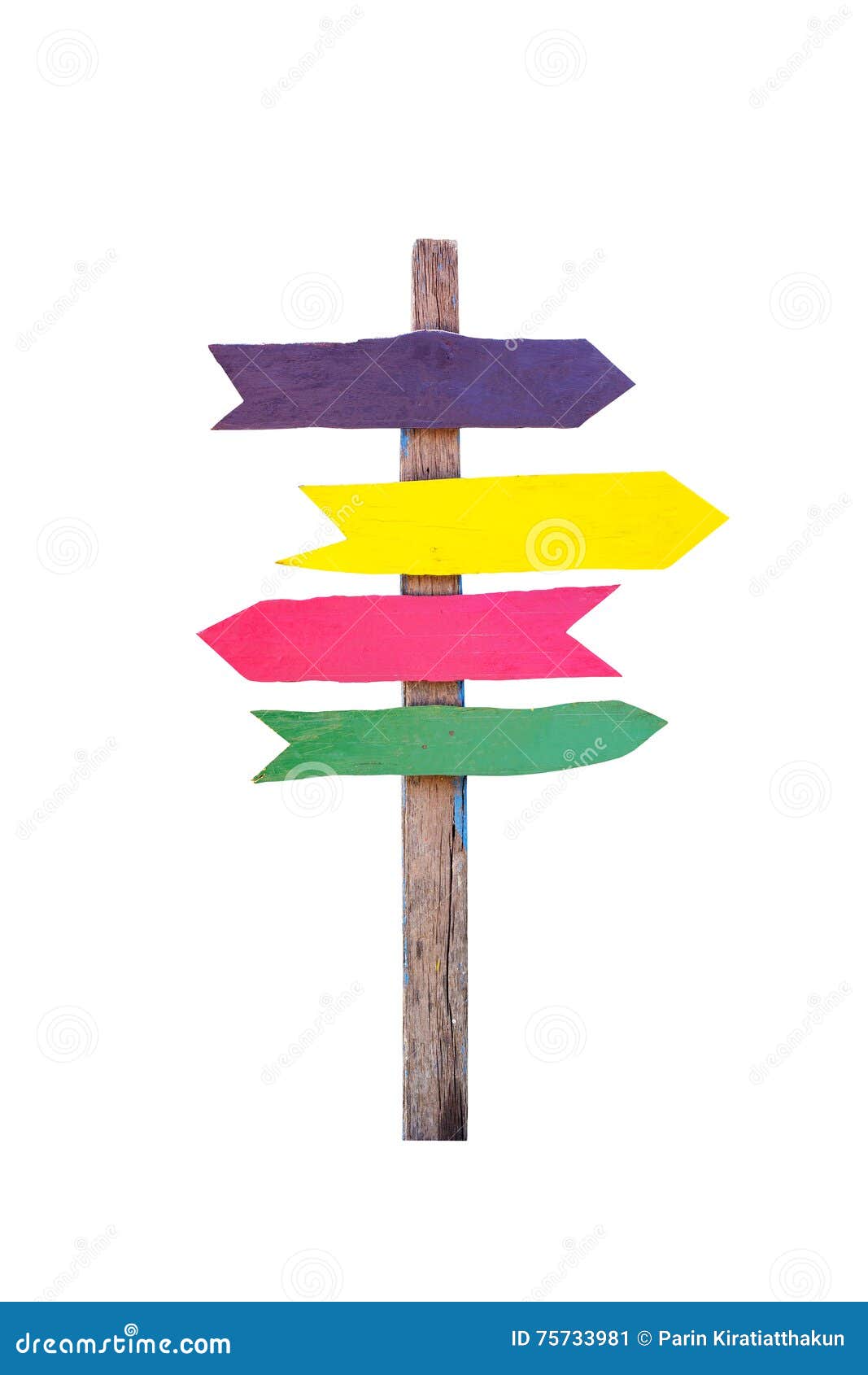 Color wood sign stock image. Image of information, grain - 75733981