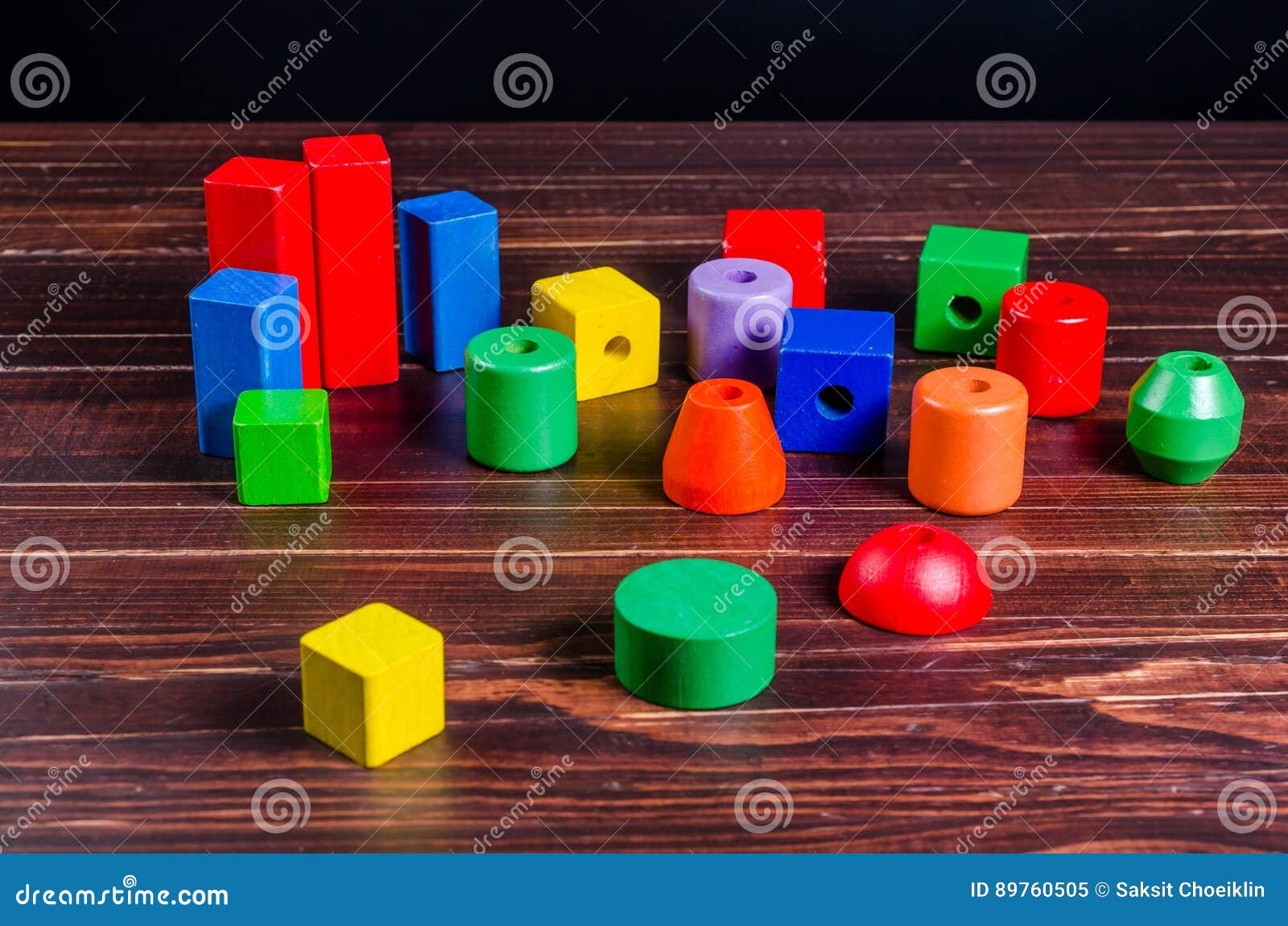 Color wooden toy blocks stock image. Image of skill, shape - 89760505