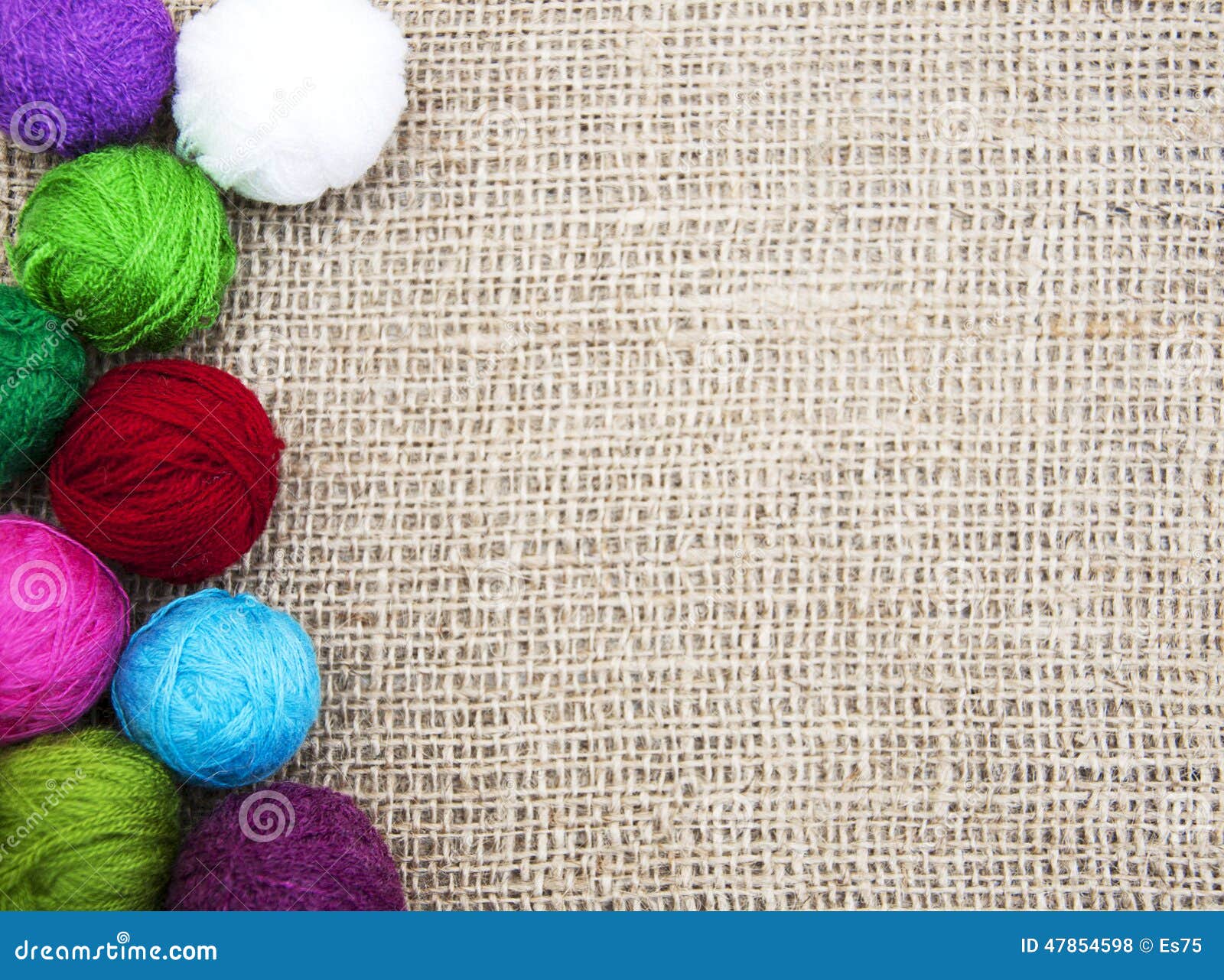Color woolen clews stock photo. Image of knitting, ball - 47854598