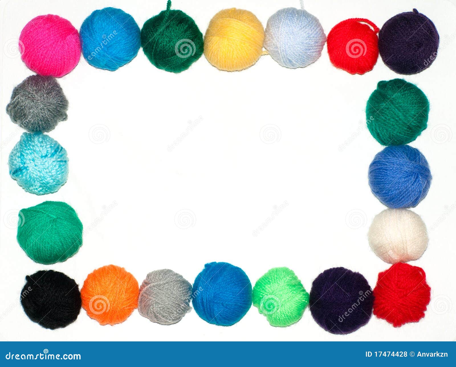 Color Woolen Yarns for Knitting Stock Photo - Image of isolated, rope ...