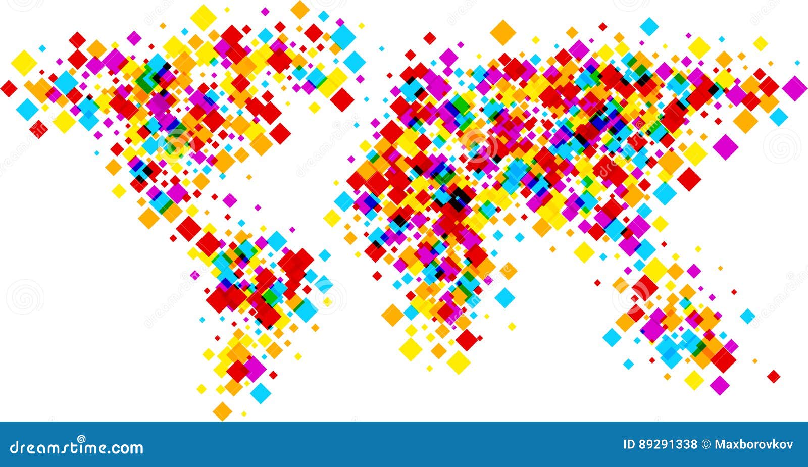 Color world abstract map. stock vector. Illustration of background ...