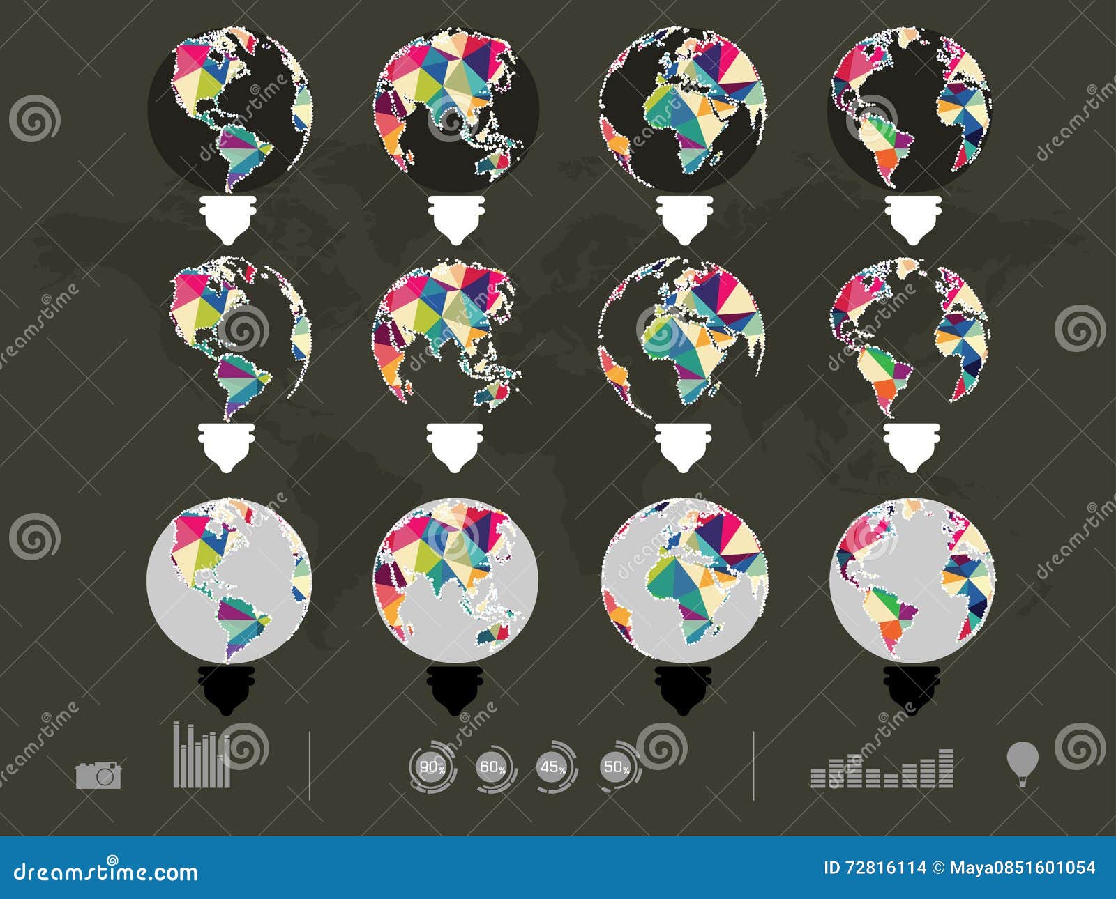 Color world stock vector. Illustration of navigation - 72816114