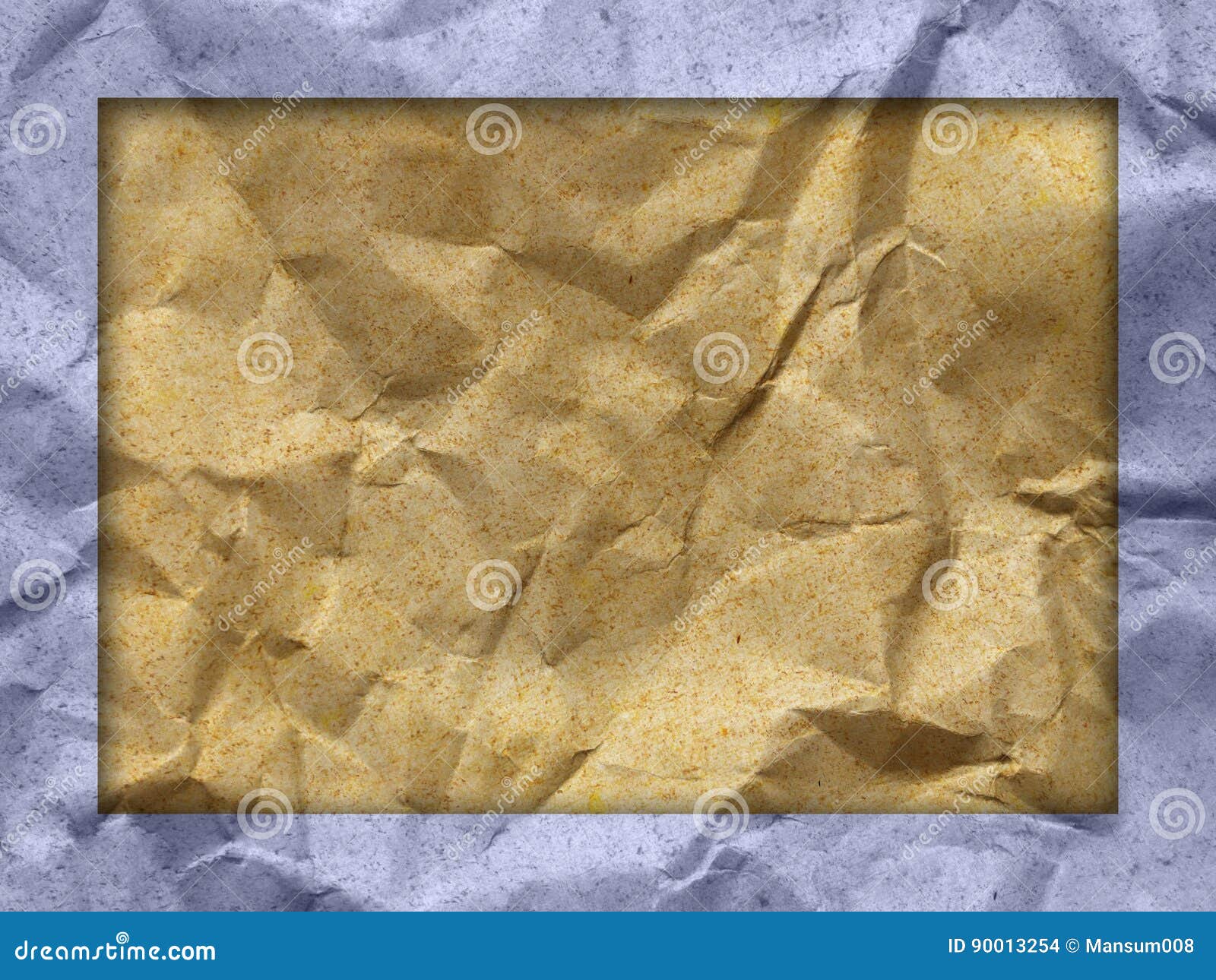 Color Wrinkled Paper Texture Stock Illustration - Illustration of empty ...