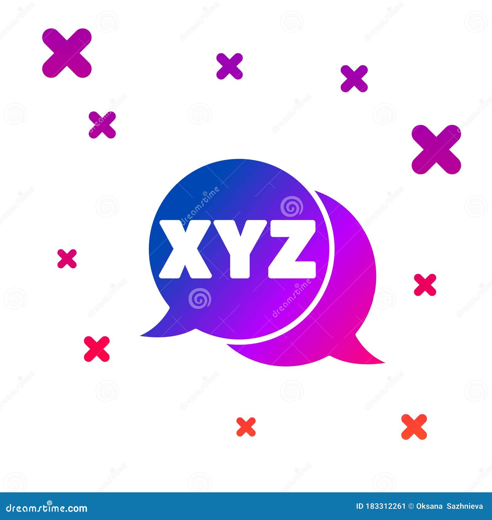 Color Xyz Coordinate System Icon Isolated On White Background Xyz Axis For Graph Statistics