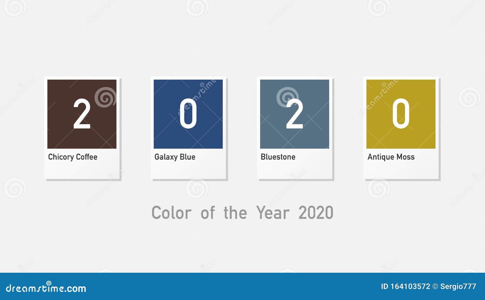 Color of the year 2020 stock vector. Illustration of abstract - 164103572