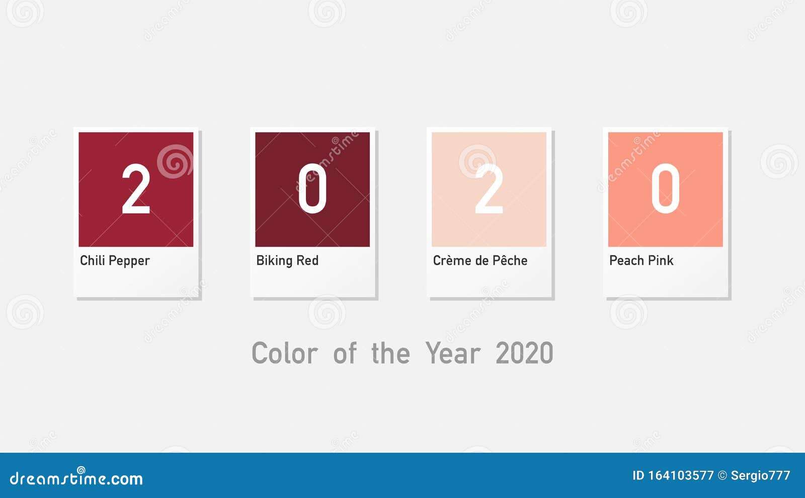 Color of the year 2020 stock vector. Illustration of number - 164103577