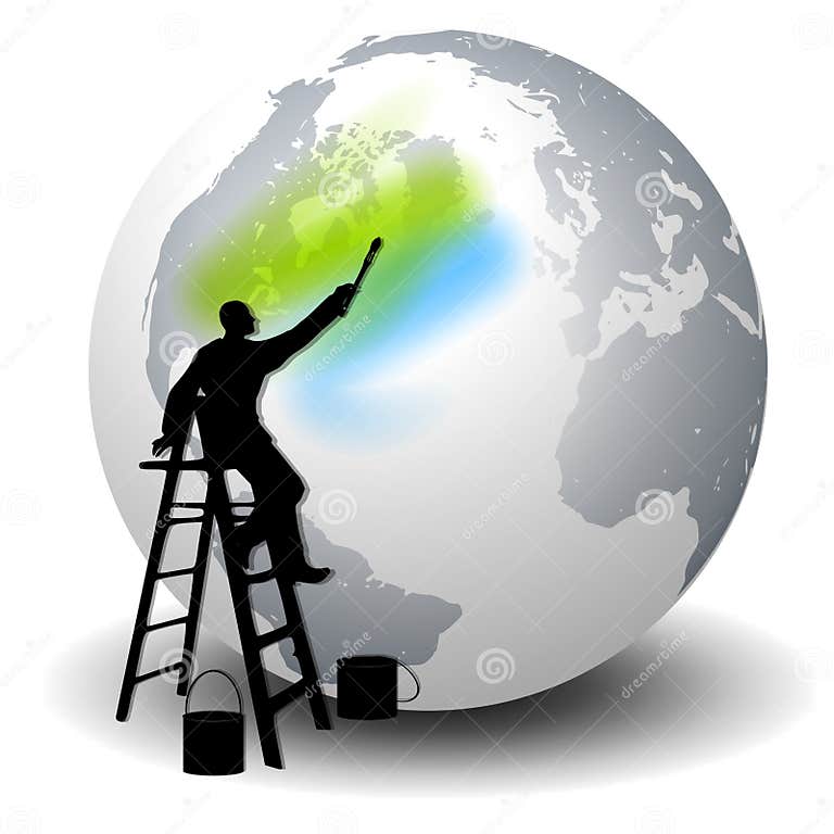 Color Your World stock vector. Illustration of masculine - 4633357