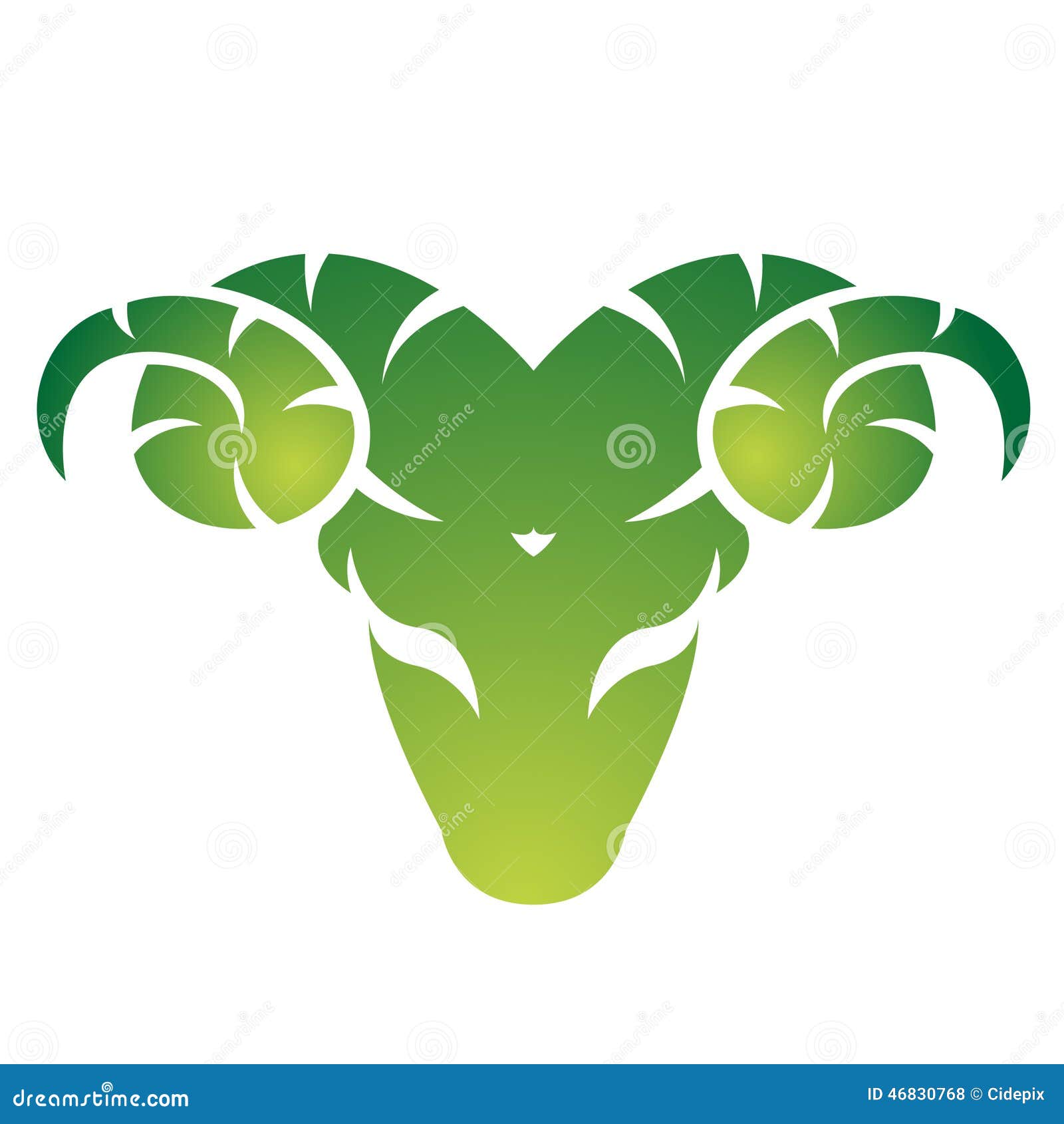 Color Zodiacs aries stock vector. Illustration of graphic - 46830768