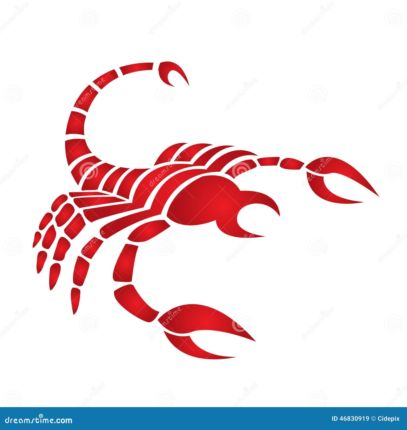 Color Zodiacs scorpio stock vector. Illustration of water - 46830919