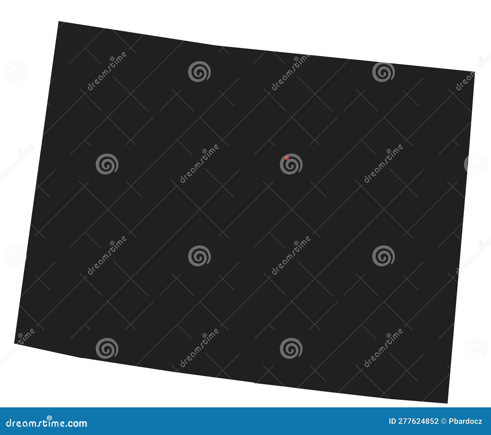 Detailed Colorado Silhouette Map. Stock Vector - Illustration of chart ...