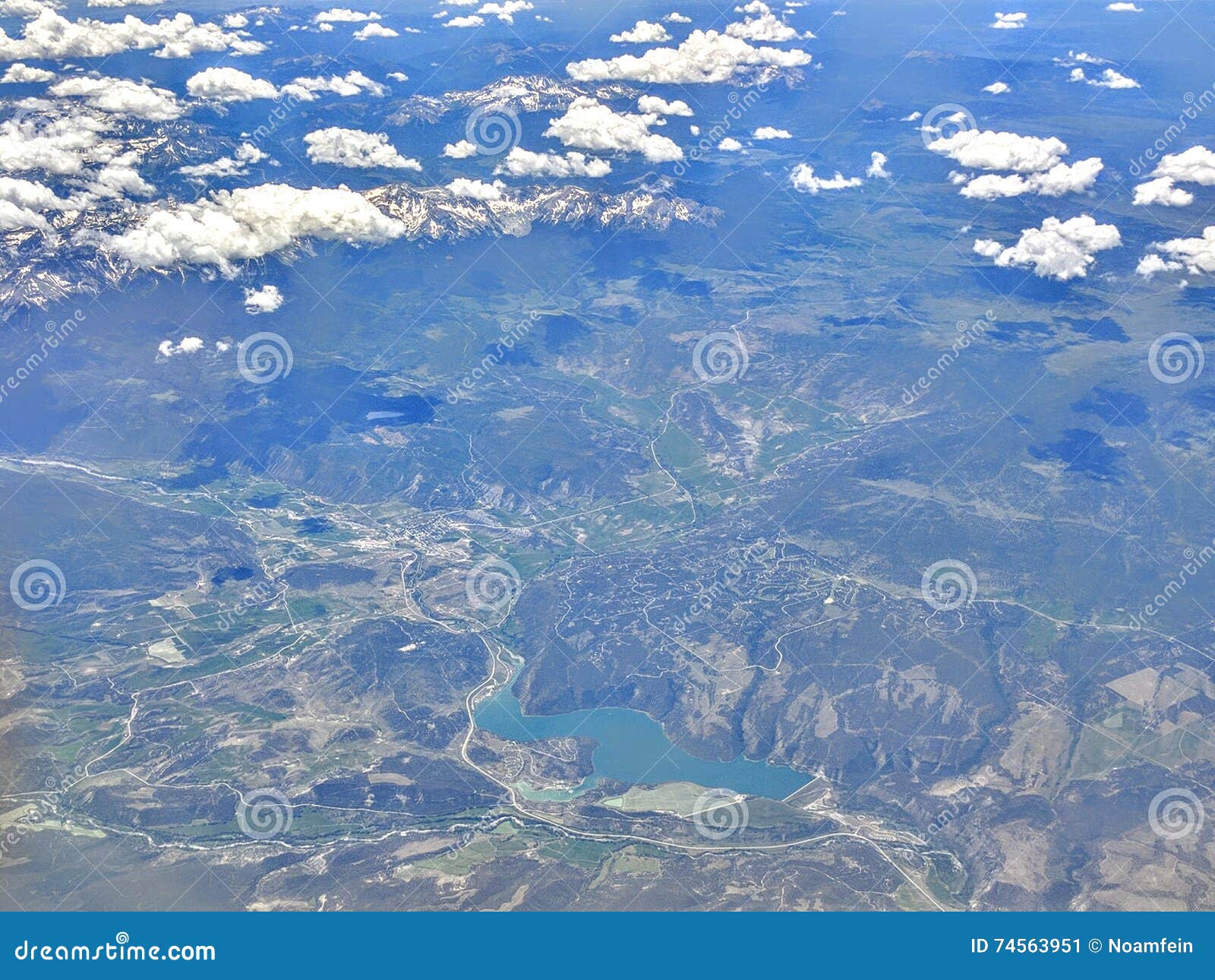 Colorado from above stock image. Image of view, aerial - 74563951
