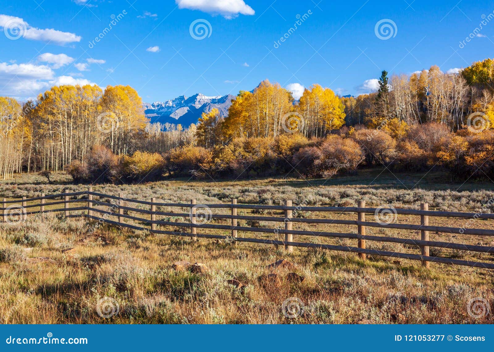 Colorado Autumn Landscape stock image. Image of wilderness - 121053277