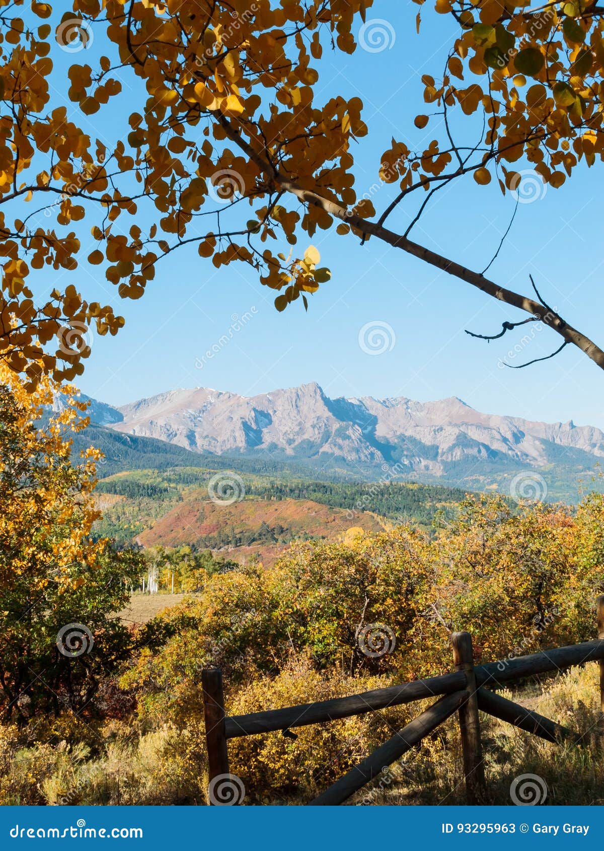 Colorado Autumn Scenery stock image. Image of ridgway - 93295963