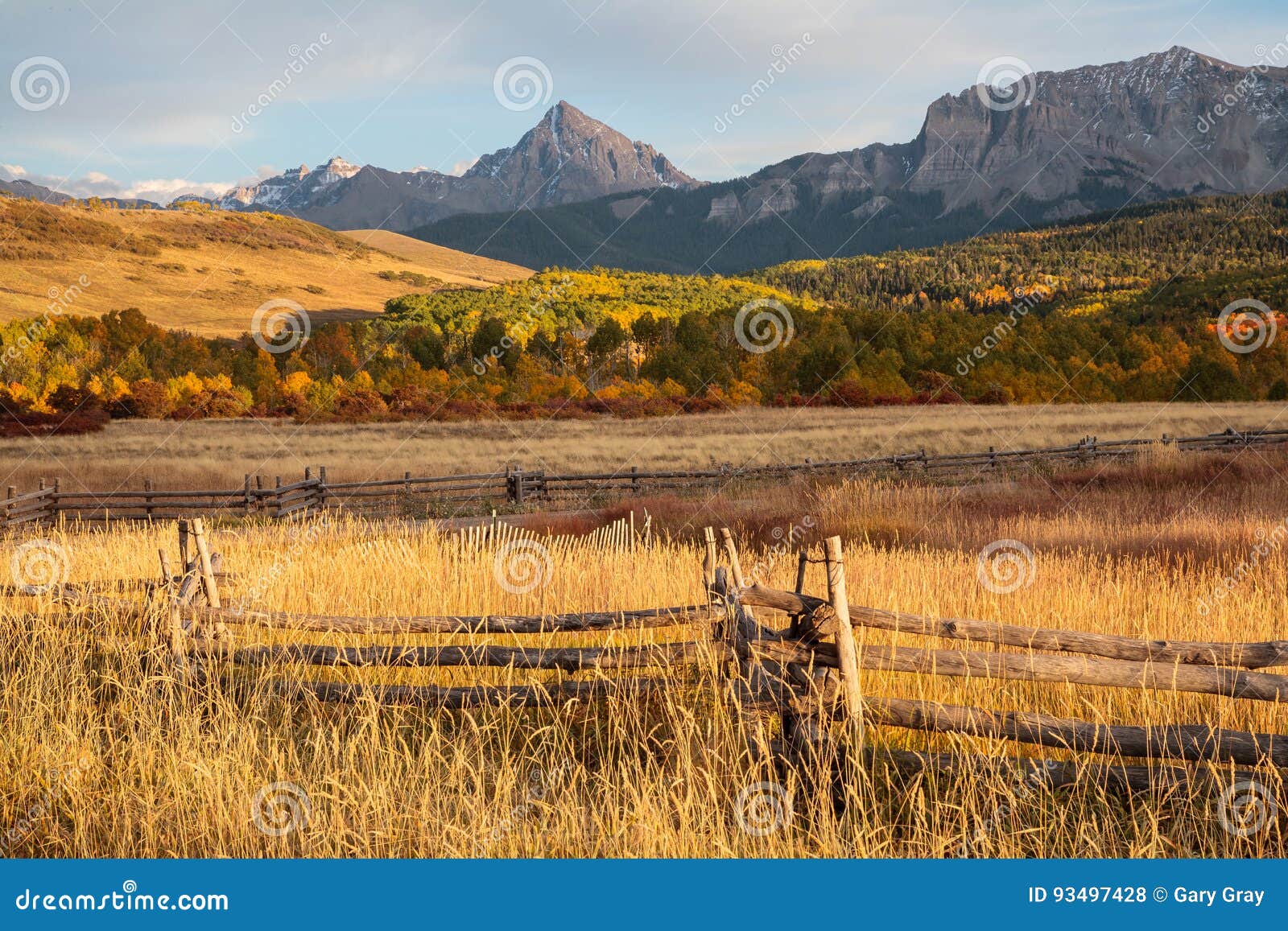 Colorado Autumn Scenery stock photo. Image of creek, cliff - 93497428