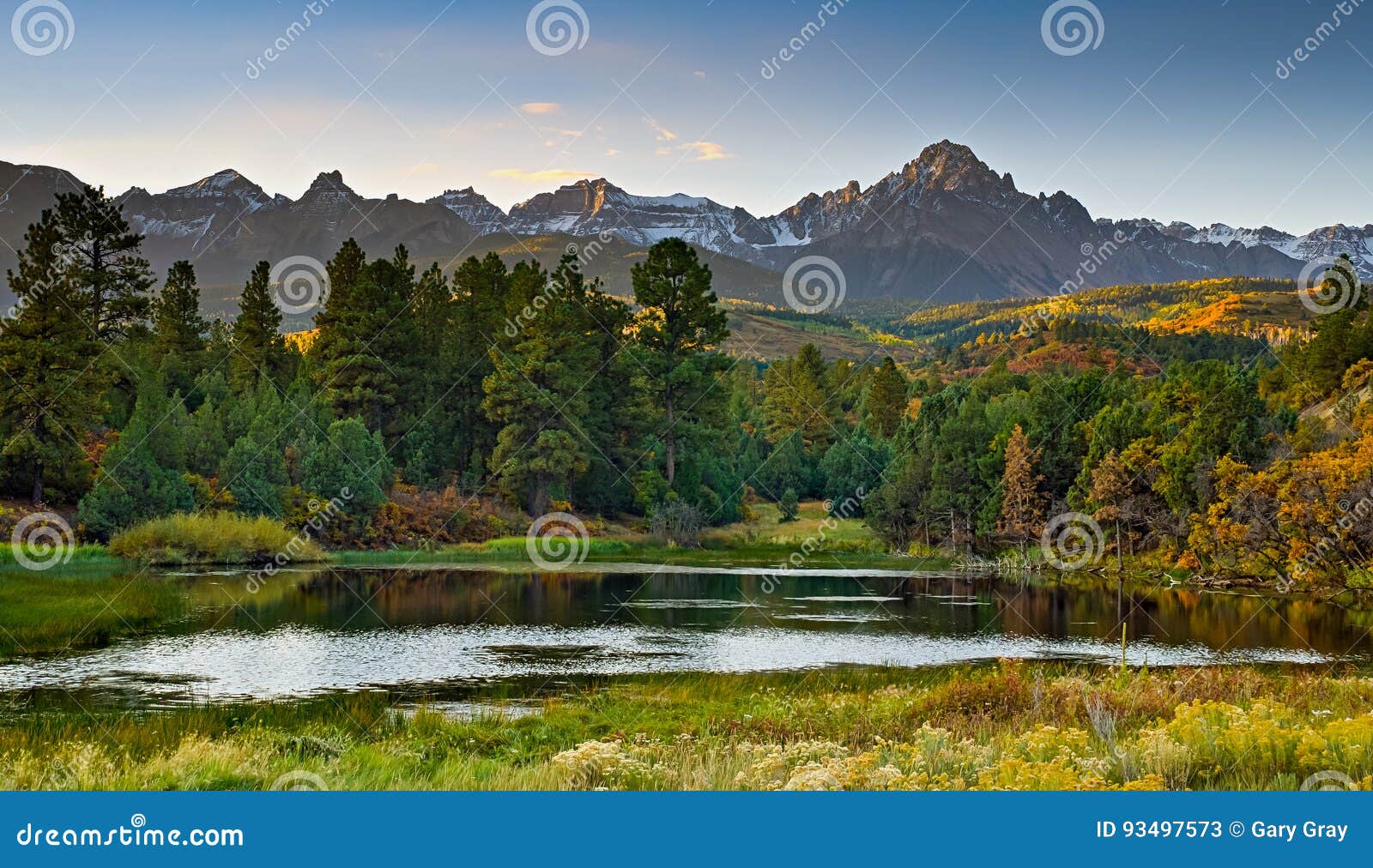 Colorado Autumn Scenery stock image. Image of butte, rock - 93497573