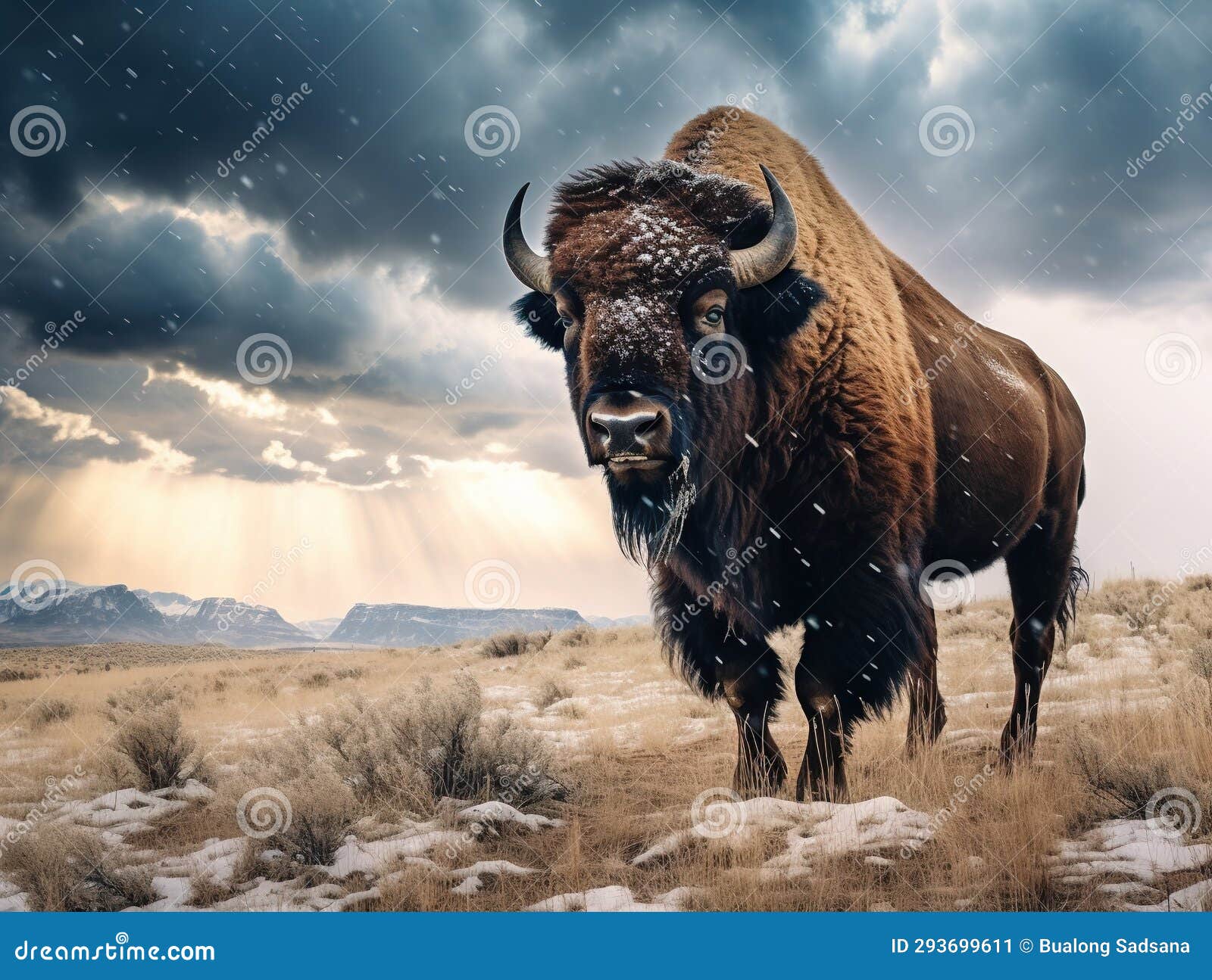 Ai Generated Illustration Wildlife Concept of Colorado Bison Stock ...