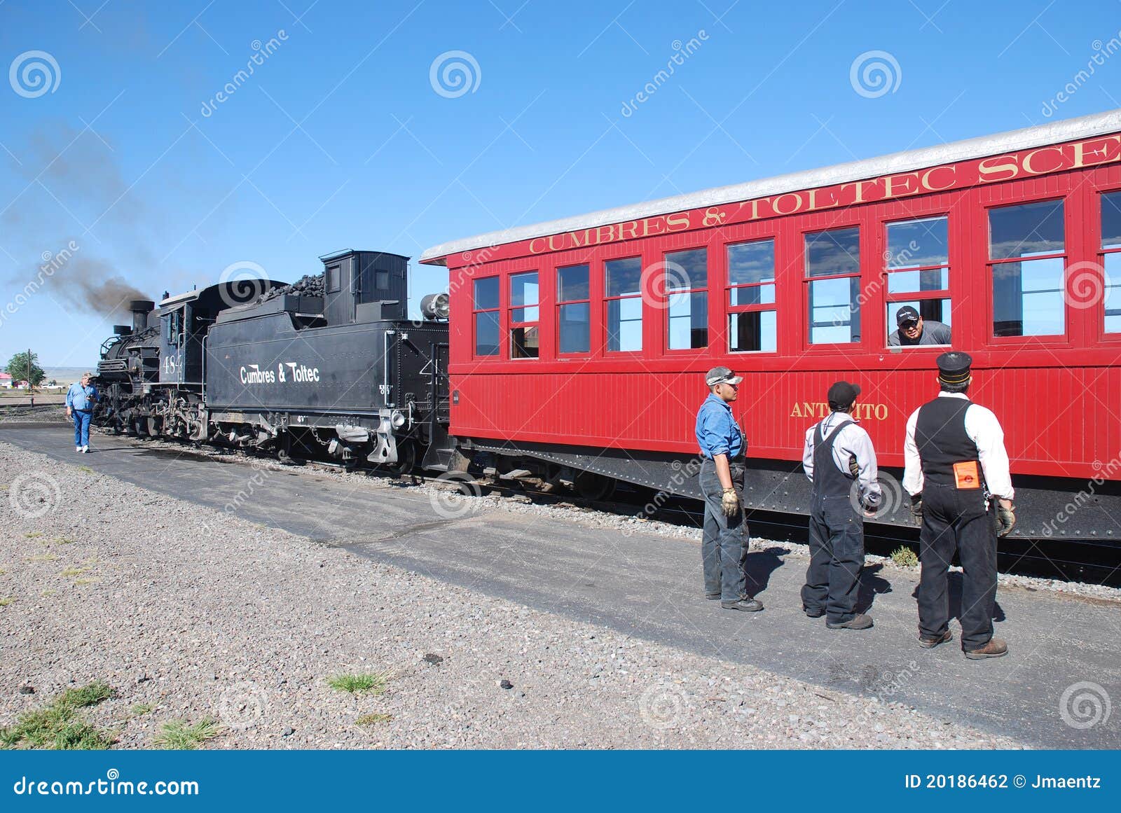 Conductor Put Coal In Potbelly Stove On Old Vintage Train Of Tsugaru ...