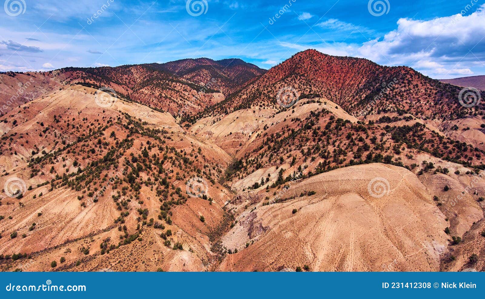 Colorado Desert Mountains with Layers of Red and Yellow Stock Photo ...