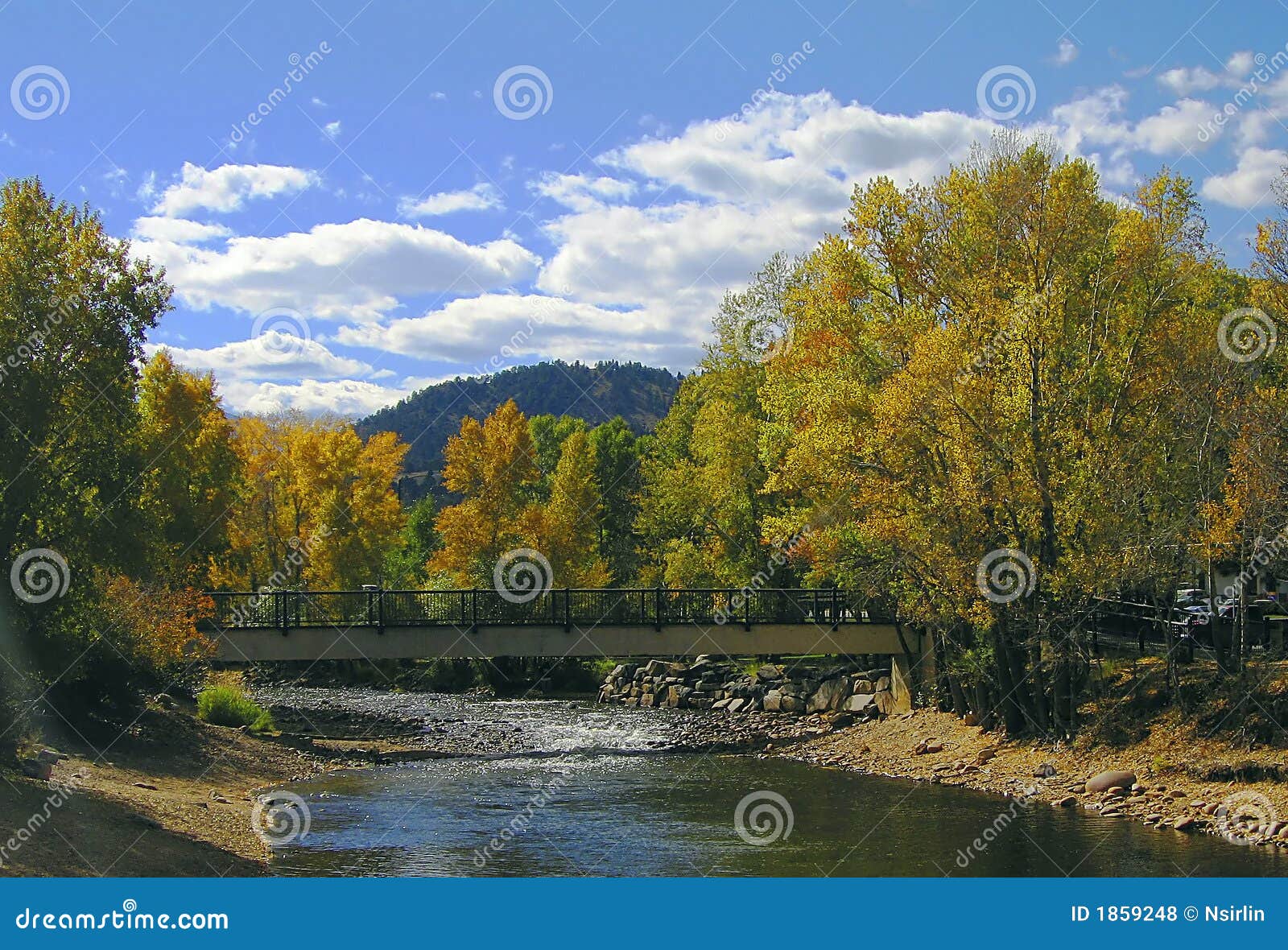 Colorado Fall River Scene stock photo. Image of outdoor - 1859248