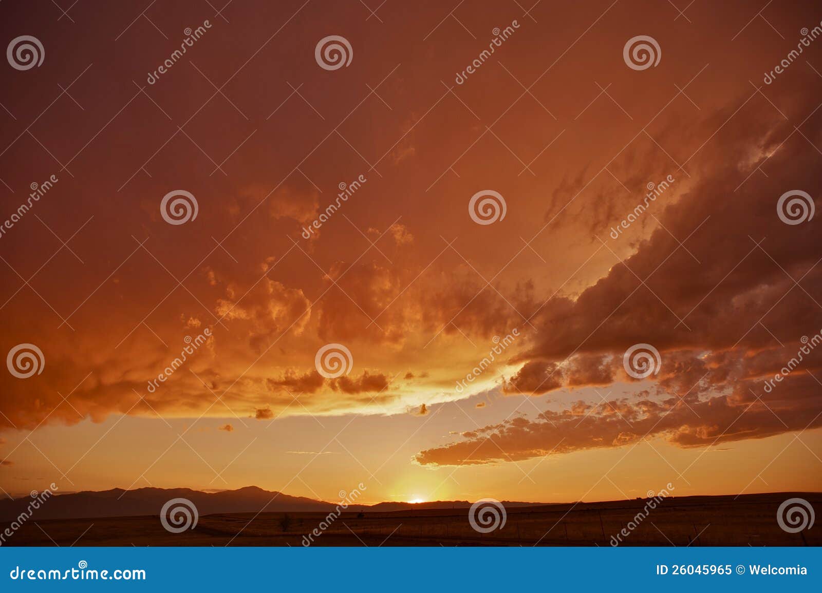 Colorado Frontrange Sunset stock image. Image of wonder - 26045965
