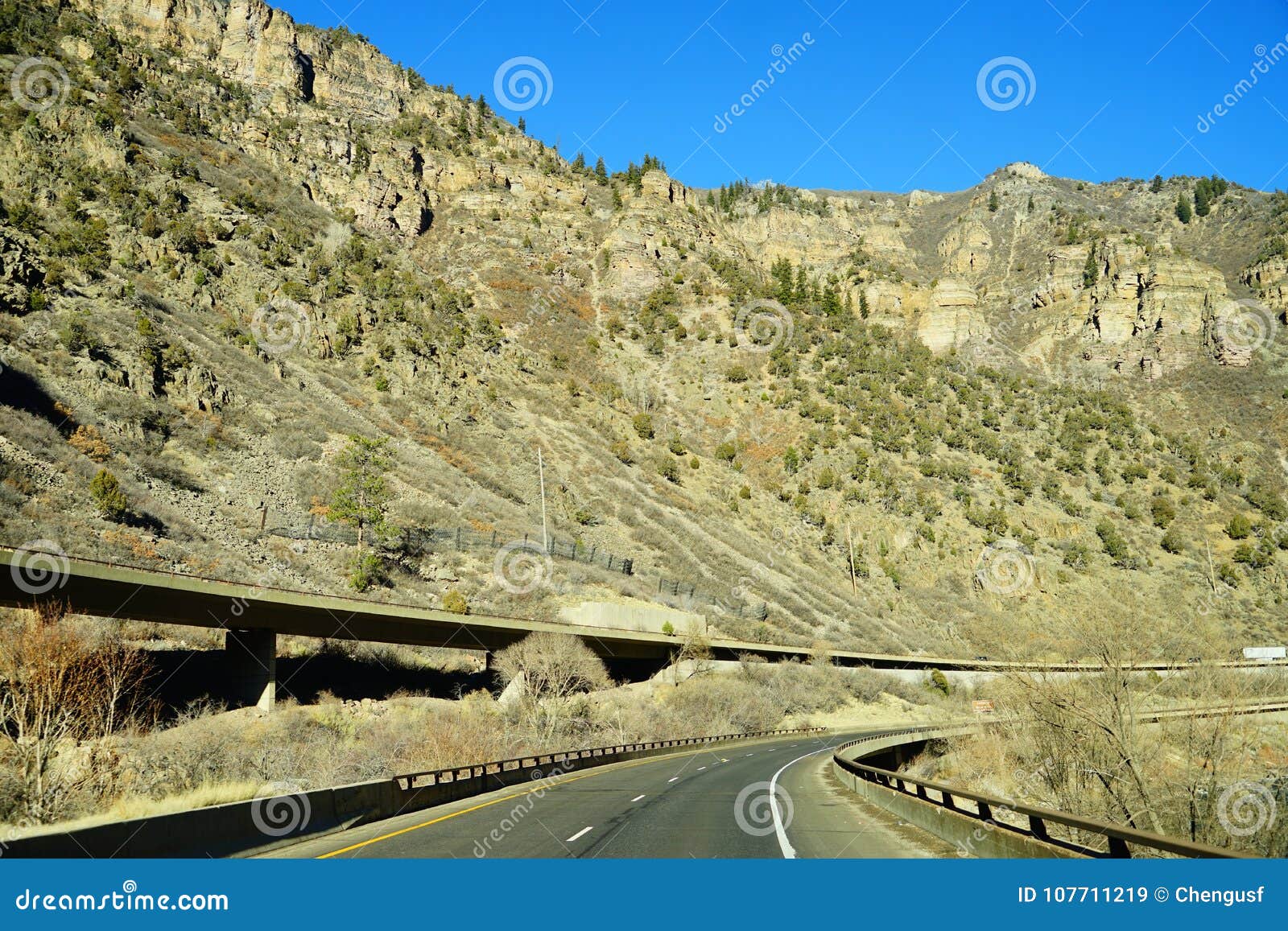 Colorado highway landscape stock image. Image of fall - 107711219