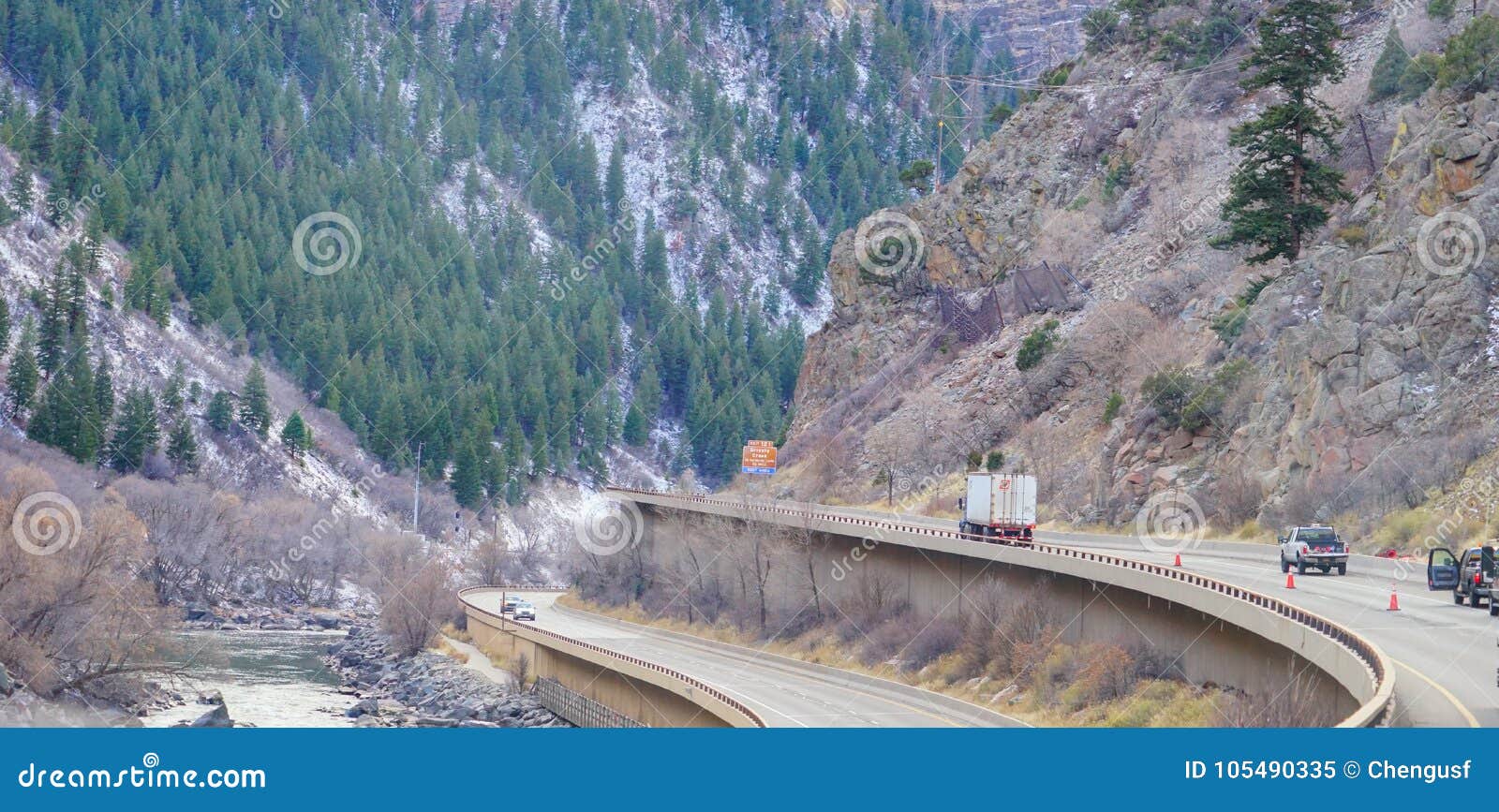 Colorado highway landscape editorial image. Image of emotive - 105490335