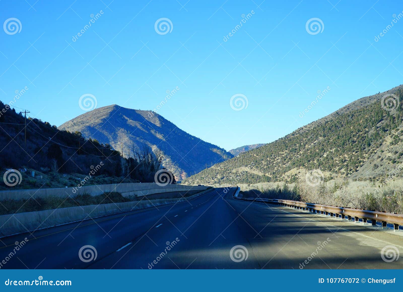 Colorado highway landscape stock photo. Image of alpine - 107767072