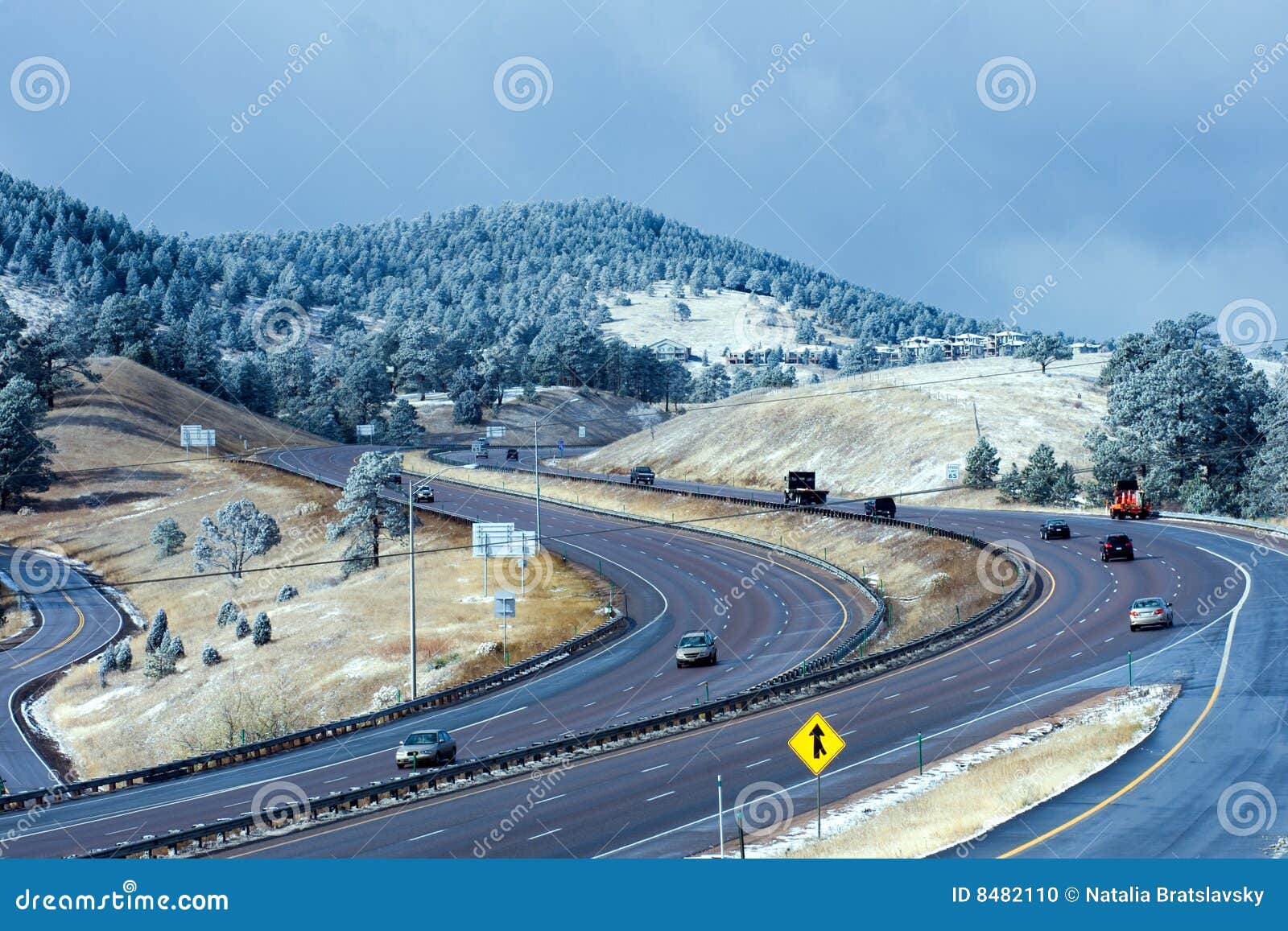 Colorado interstate stock photo. Image of sign, road, travel - 8482110