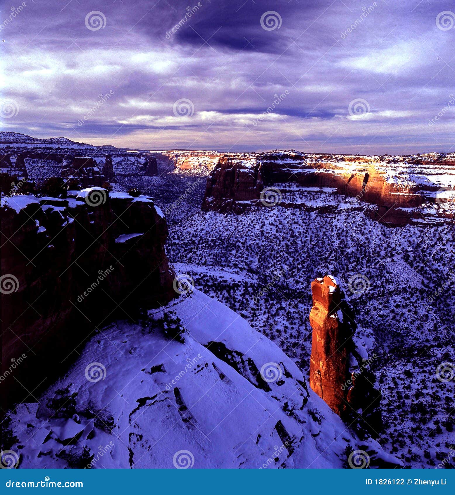 Colorado monument stock photo. Image of sunset, power - 1826122