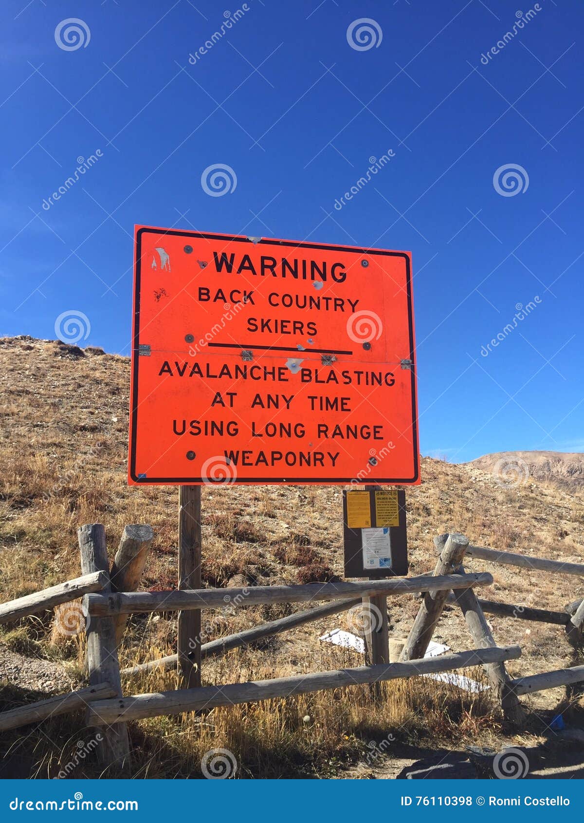 Colorado Mountains Ski Warning Stock Photo - Image of evergreen, water ...
