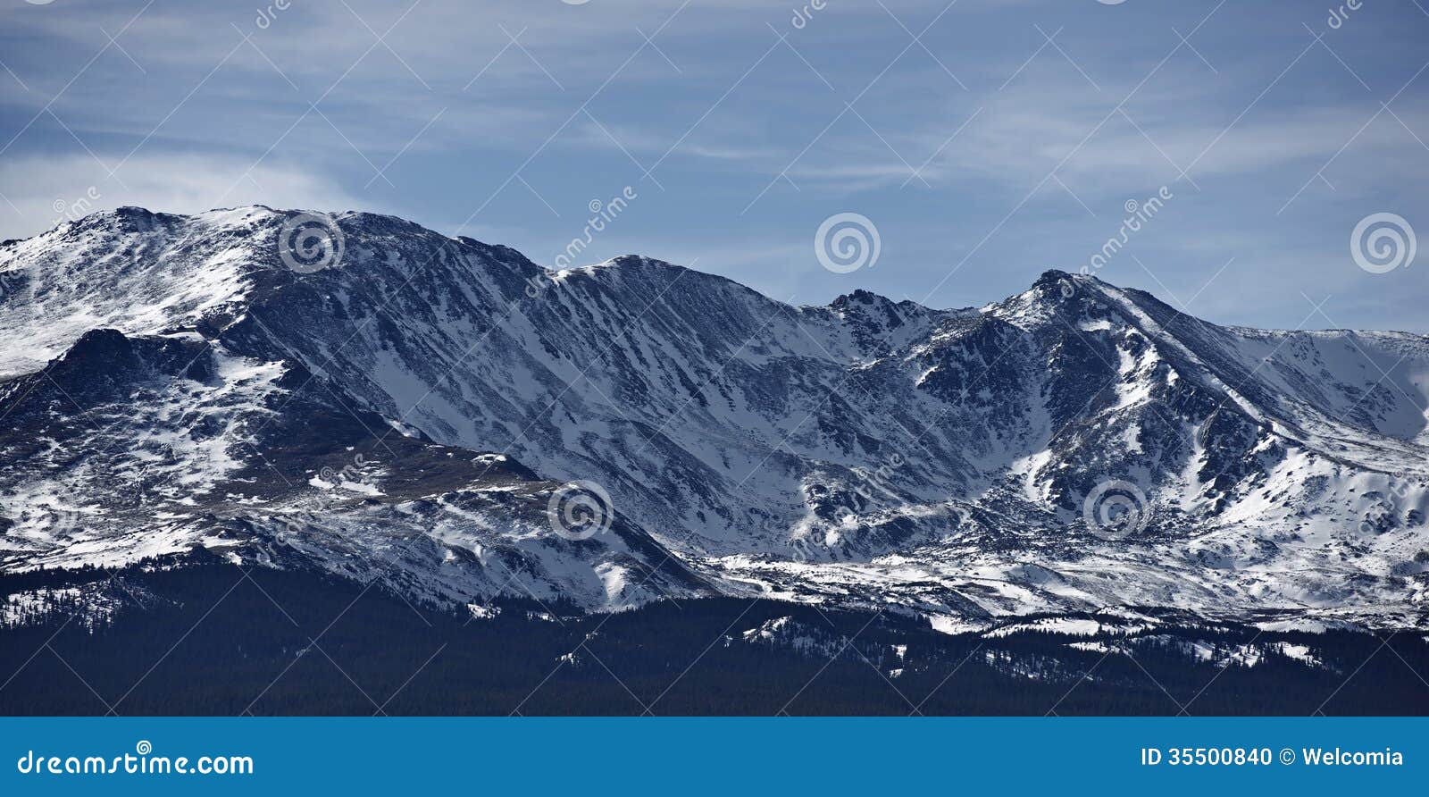 Colorado Mountains in Snow stock photo. Image of panorama - 35500840