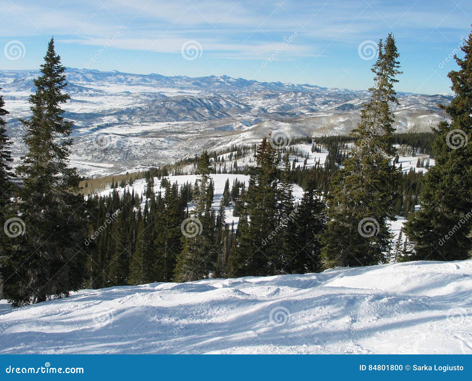 Colorado Mountains in the Winter Stock Photo - Image of mountains ...