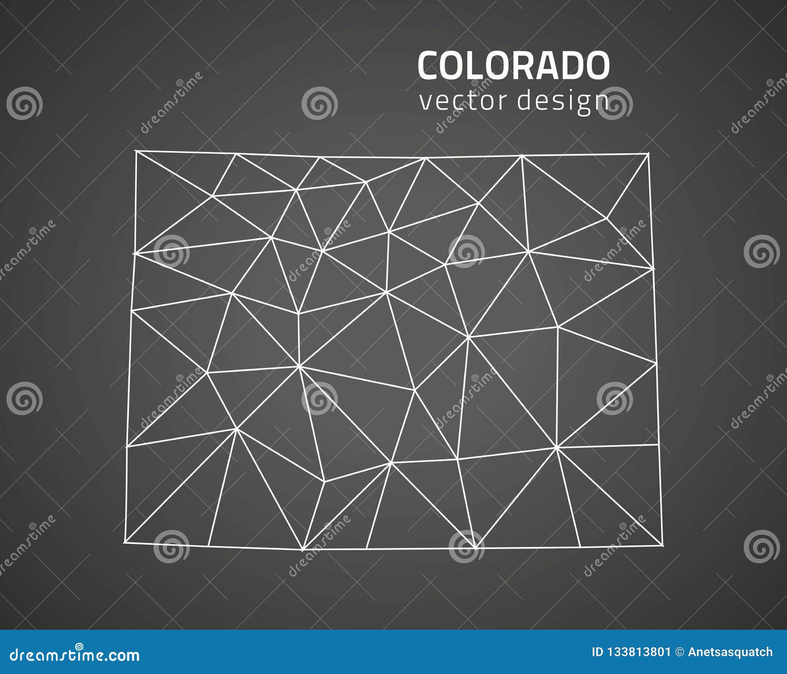 Colorado Outline Map Country Shape Symbol State Borders Vector ...