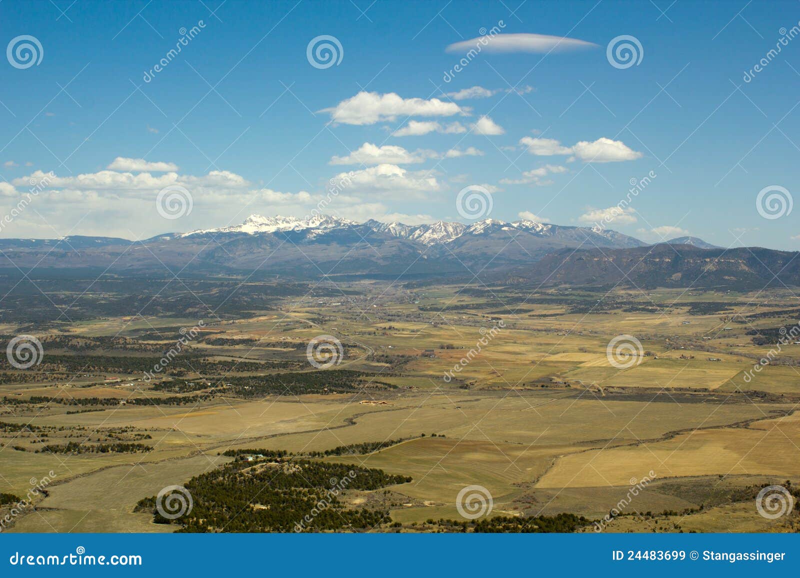Colorado Plain and Mountains Stock Image - Image of cortez, plain: 24483699