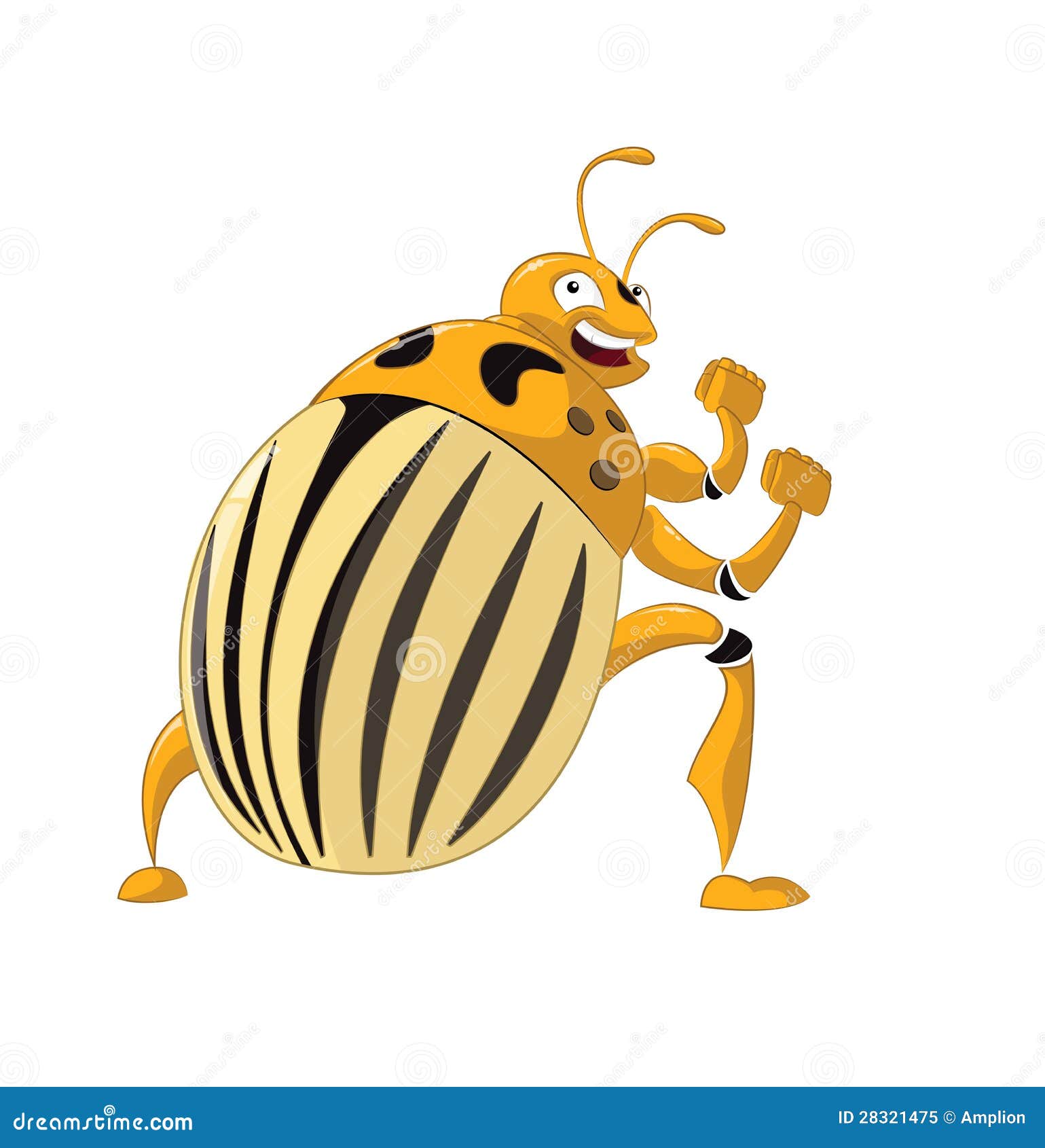 Colorado potato beetle stock vector. Illustration of biology - 28321475