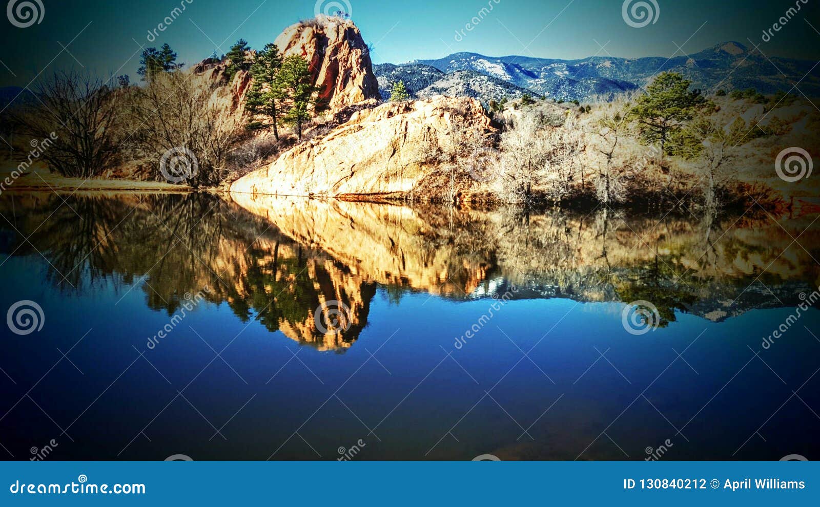 Colorado Reflections stock photo. Image of colorado - 130840212
