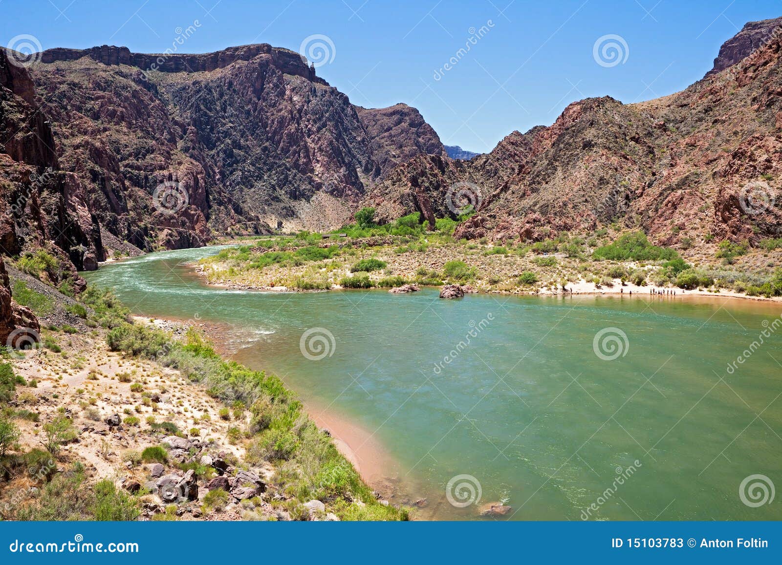 Colorado River stock image. Image of boulder, rugged - 15103783