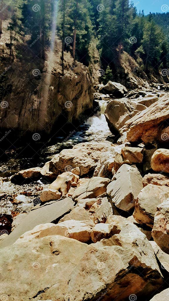Colorado River canyon stock image. Image of terrain - 275103713
