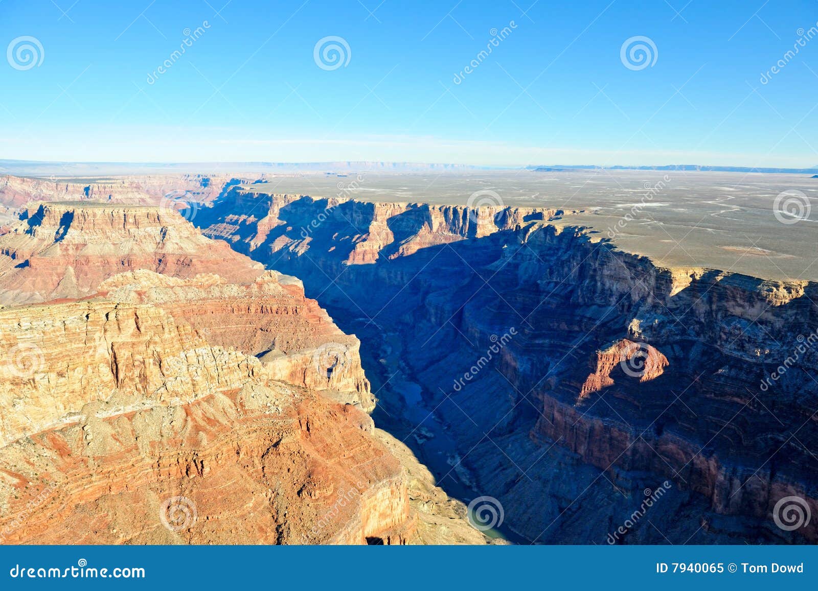 Colorado River Gorge Aerial Stock Image - Image of terrain, geologic ...