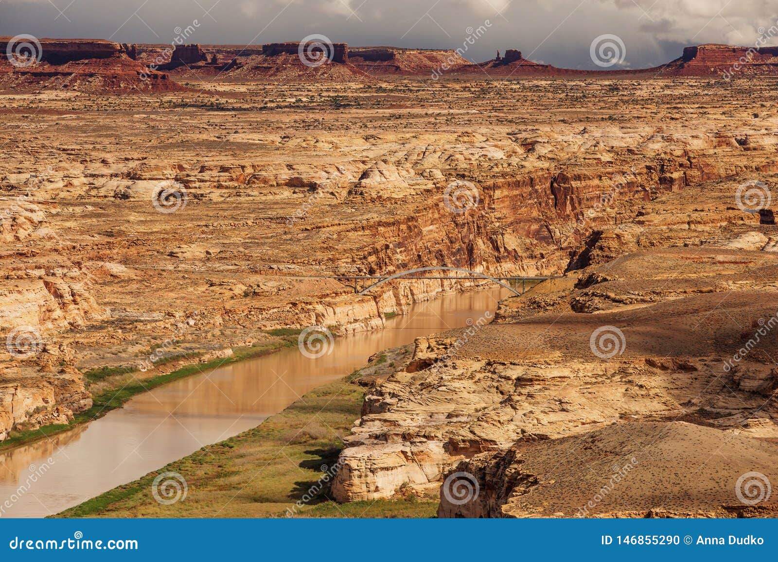 Colorado River Observation Deck Stock Photo - Image of landscape ...