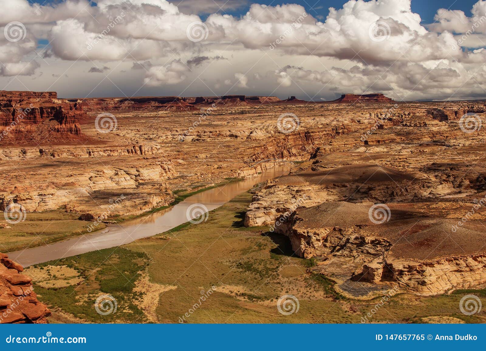 Colorado River Observation Deck Stock Image - Image of bend, rock ...