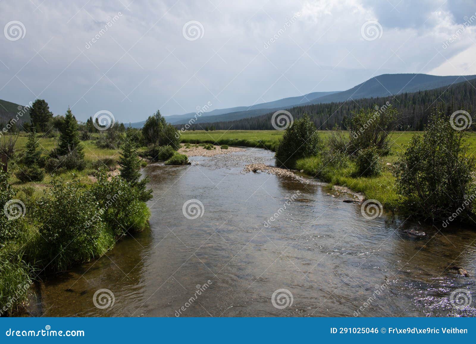 Colorado River in Rocky Mountains Stock Photo - Image of wetland, rocky ...