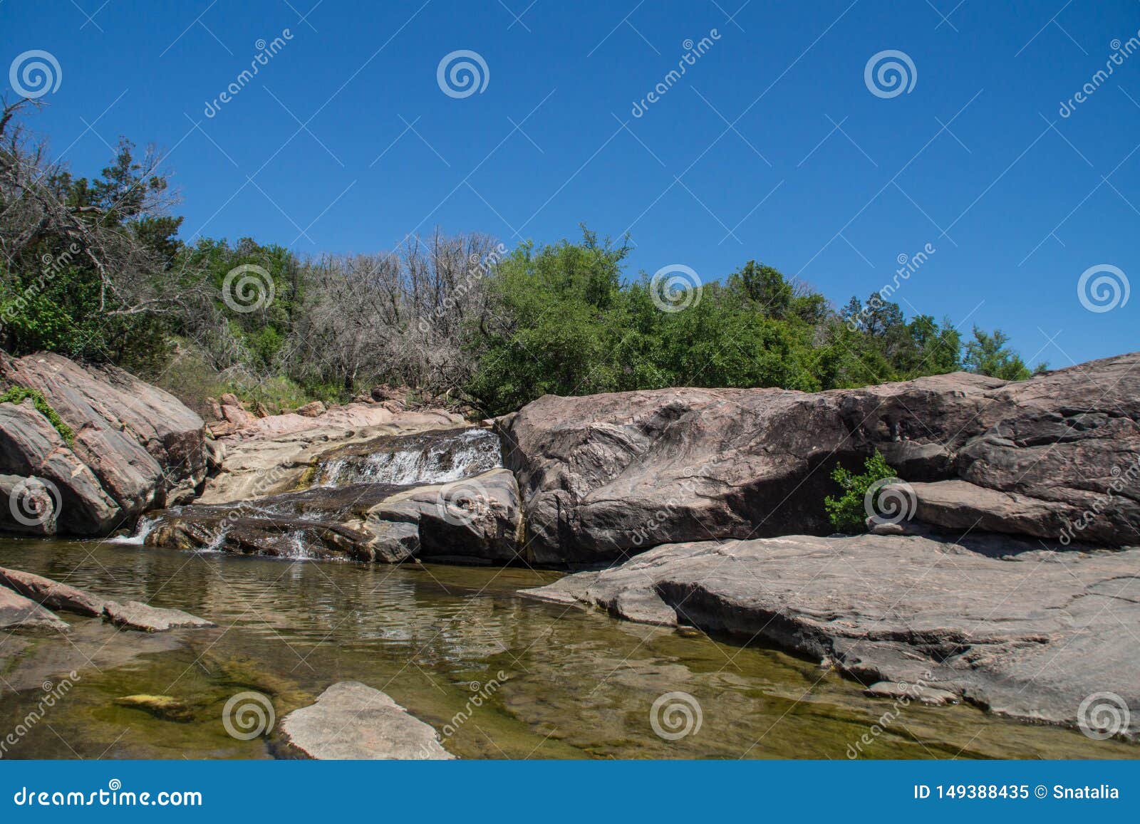 Colorado river, Texas stock image. Image of valley, stones - 149388435
