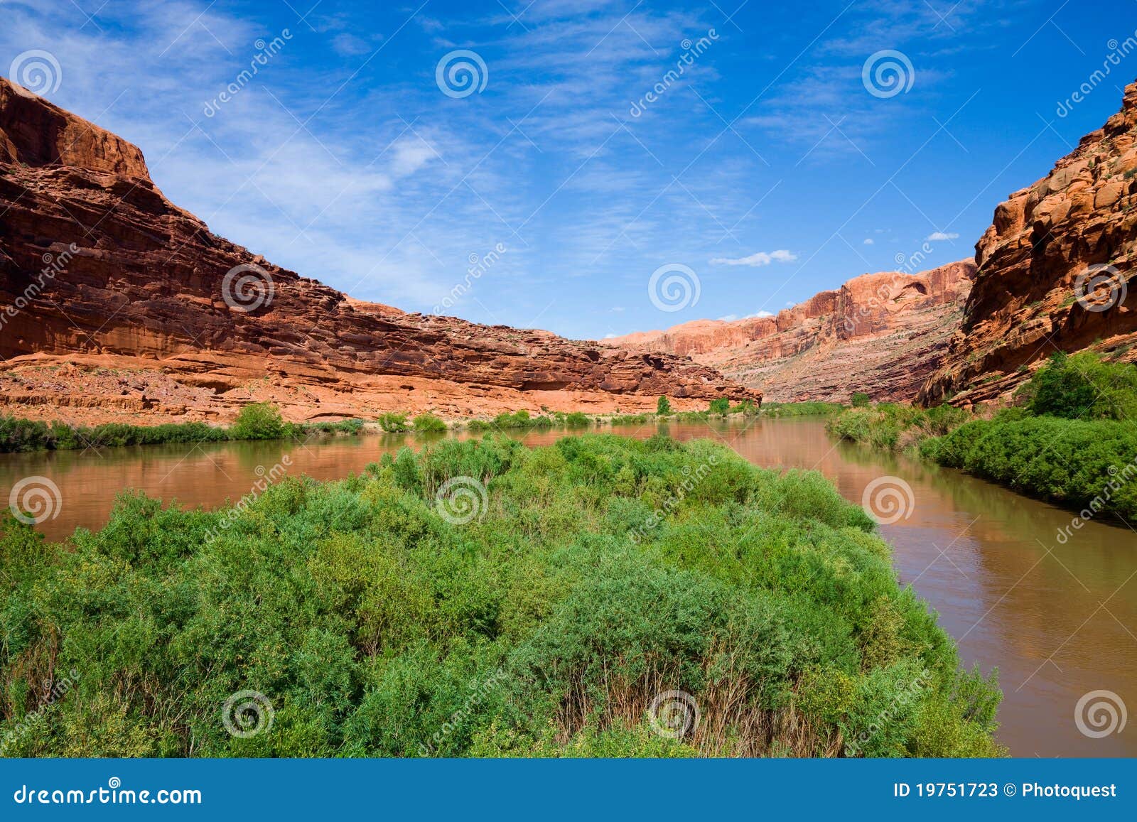 Colorado River in Utah stock image. Image of blue, orange - 19751723