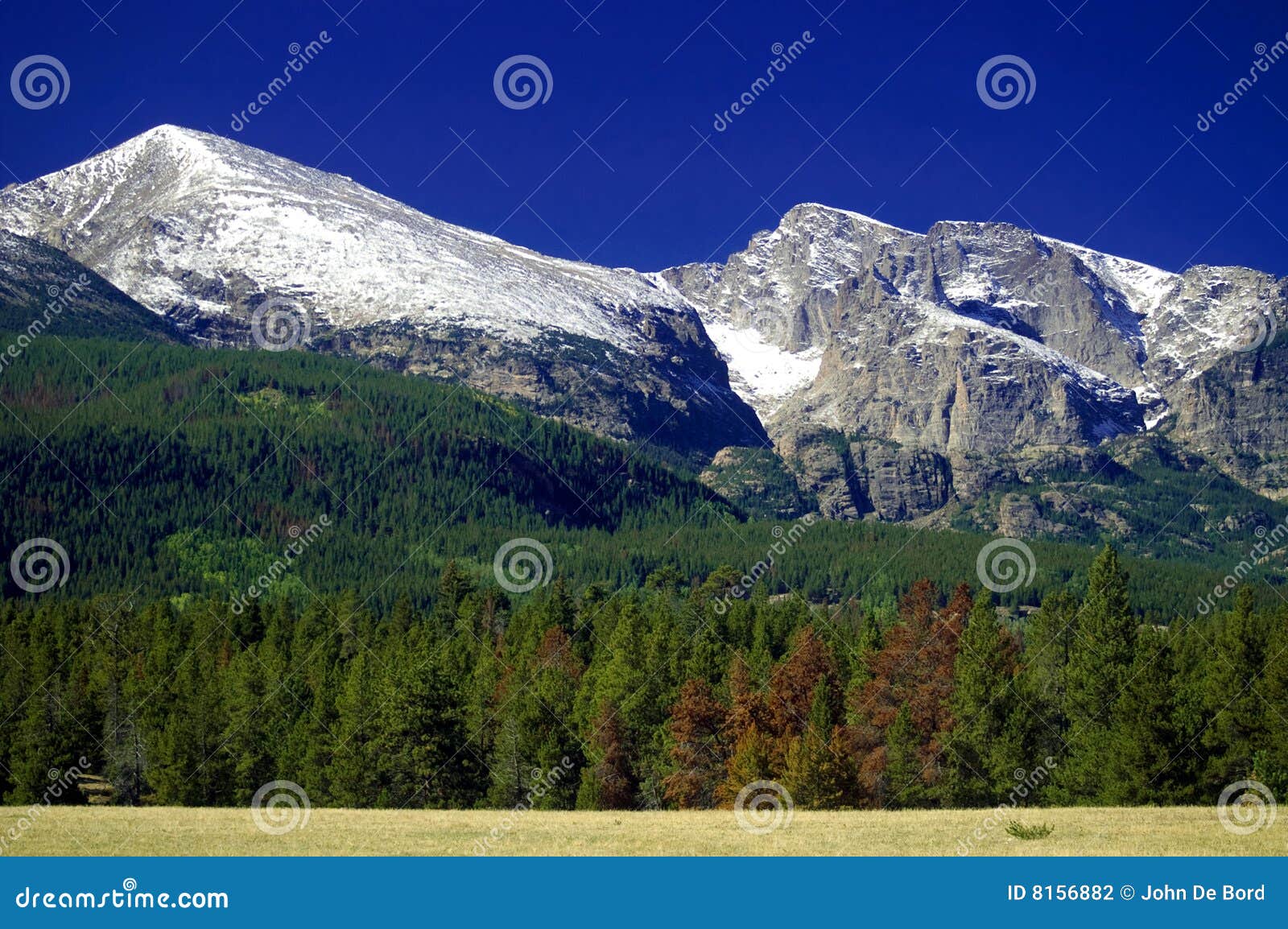 Colorado Rocky Mountains with Snow Stock Photo - Image of beautiful ...
