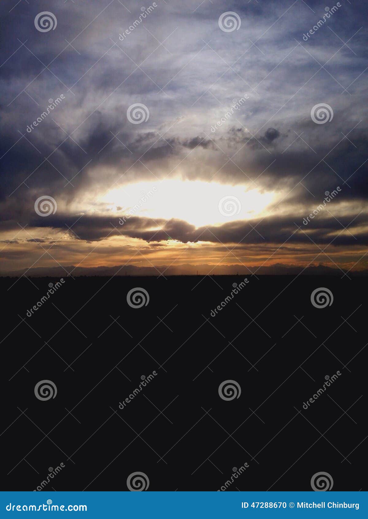 Colorado sky. stock photo. Image of colorado, light, leak - 47288670