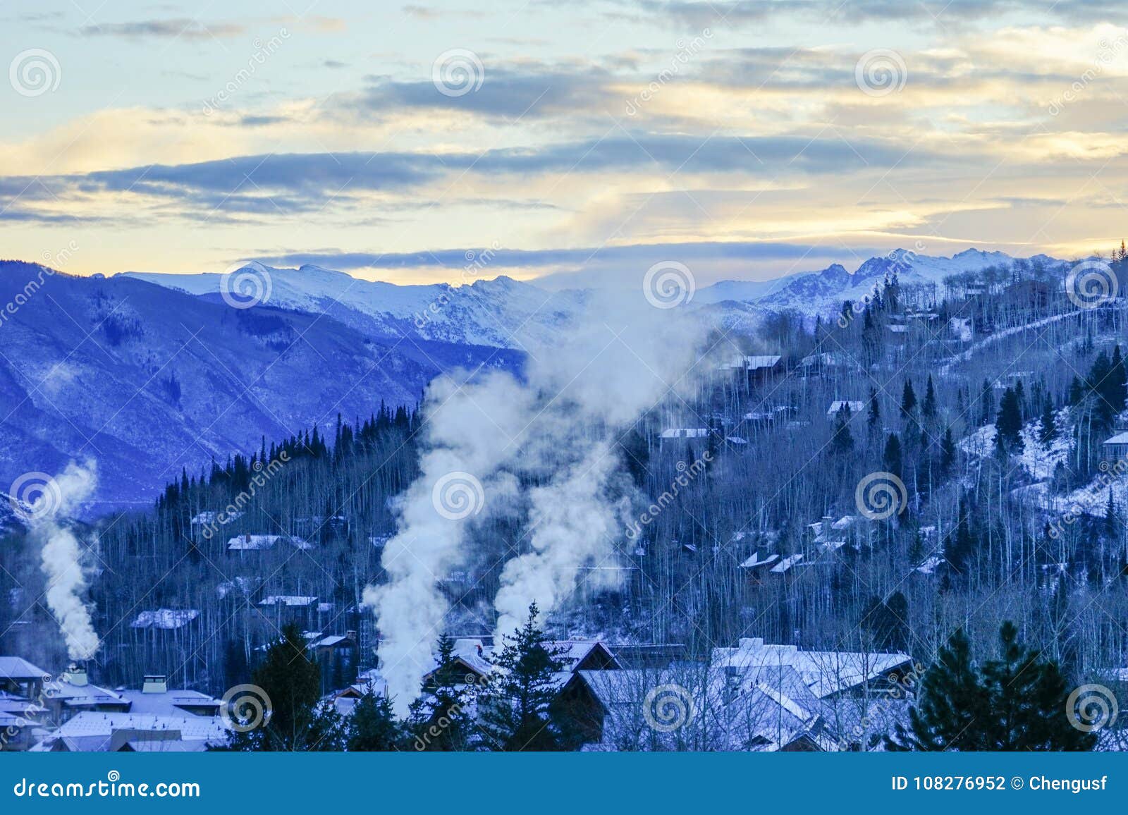 Colorado snow mountain stock photo. Image of falling - 108276952