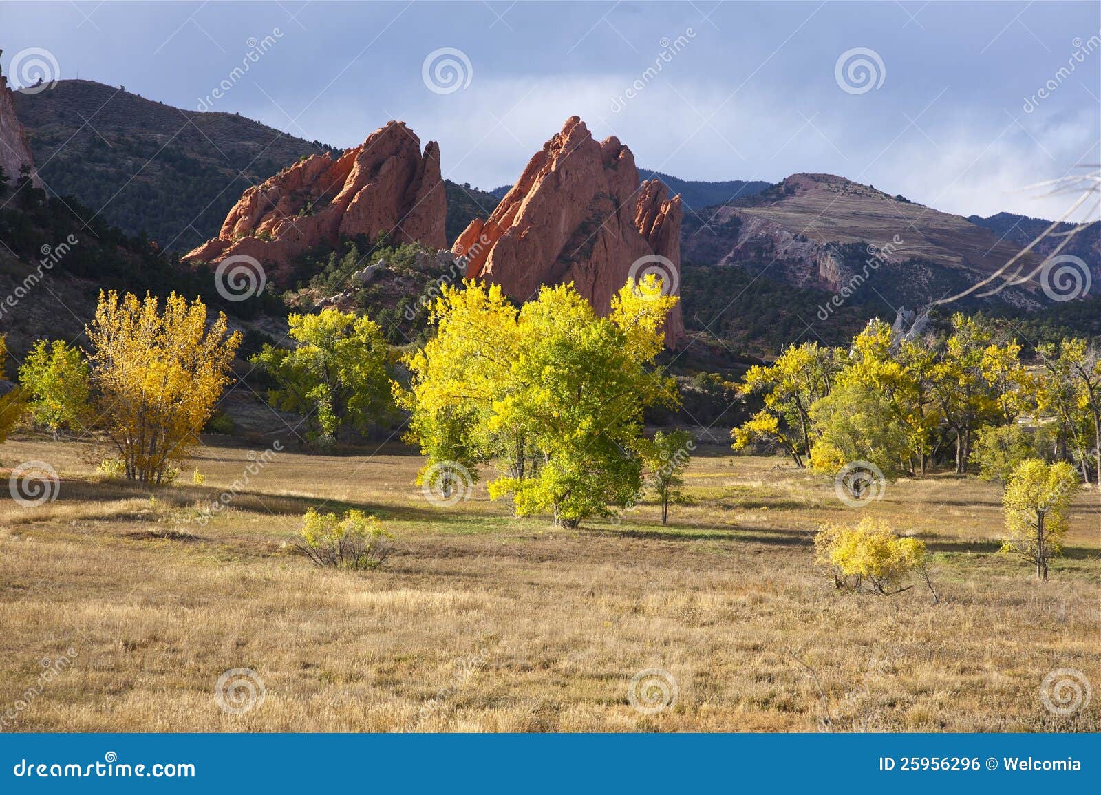 Colorado Springs CO stock photo. Image of landscape, hill - 25956296