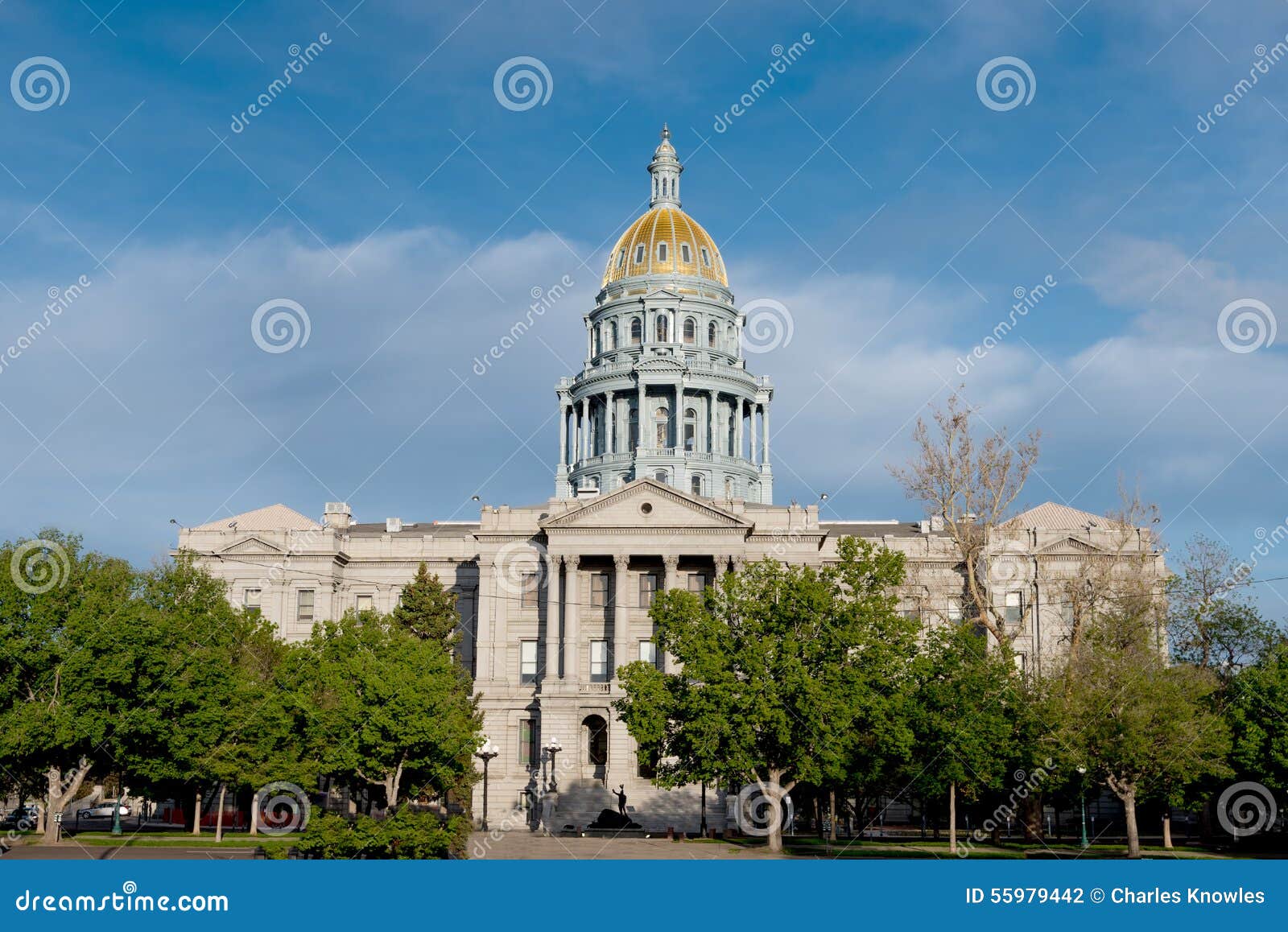 Colorado State Capital in Denver Stock Photo - Image of modern, mile ...