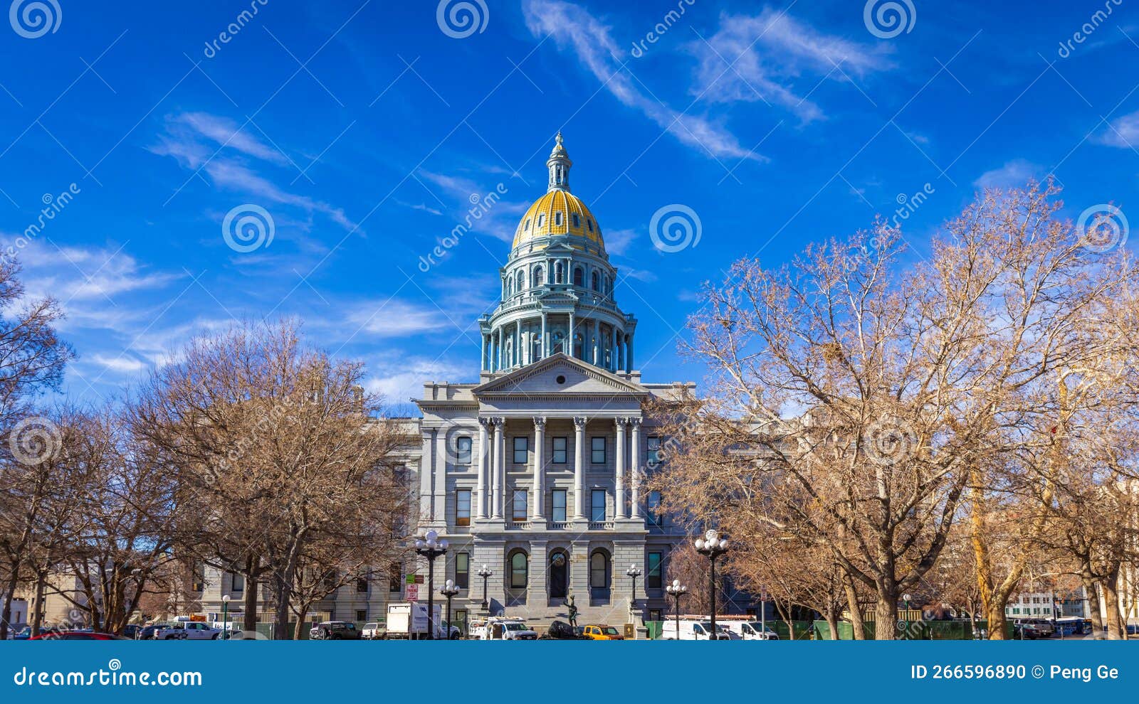 Colorado State Capitol Building Editorial Image - Image of cloud ...